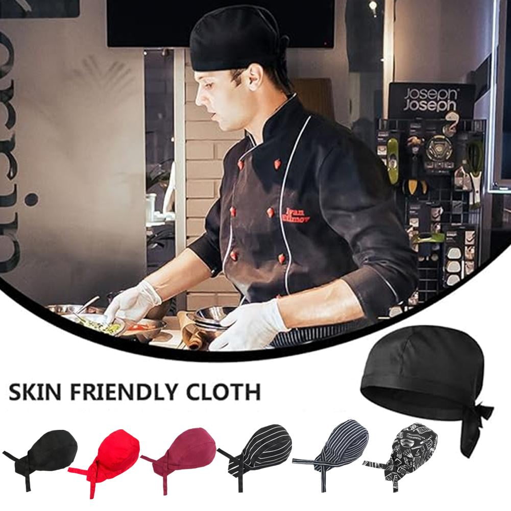 Ruifaya Black (A)$Chef hat restaurant cooking headscarf male and female ...