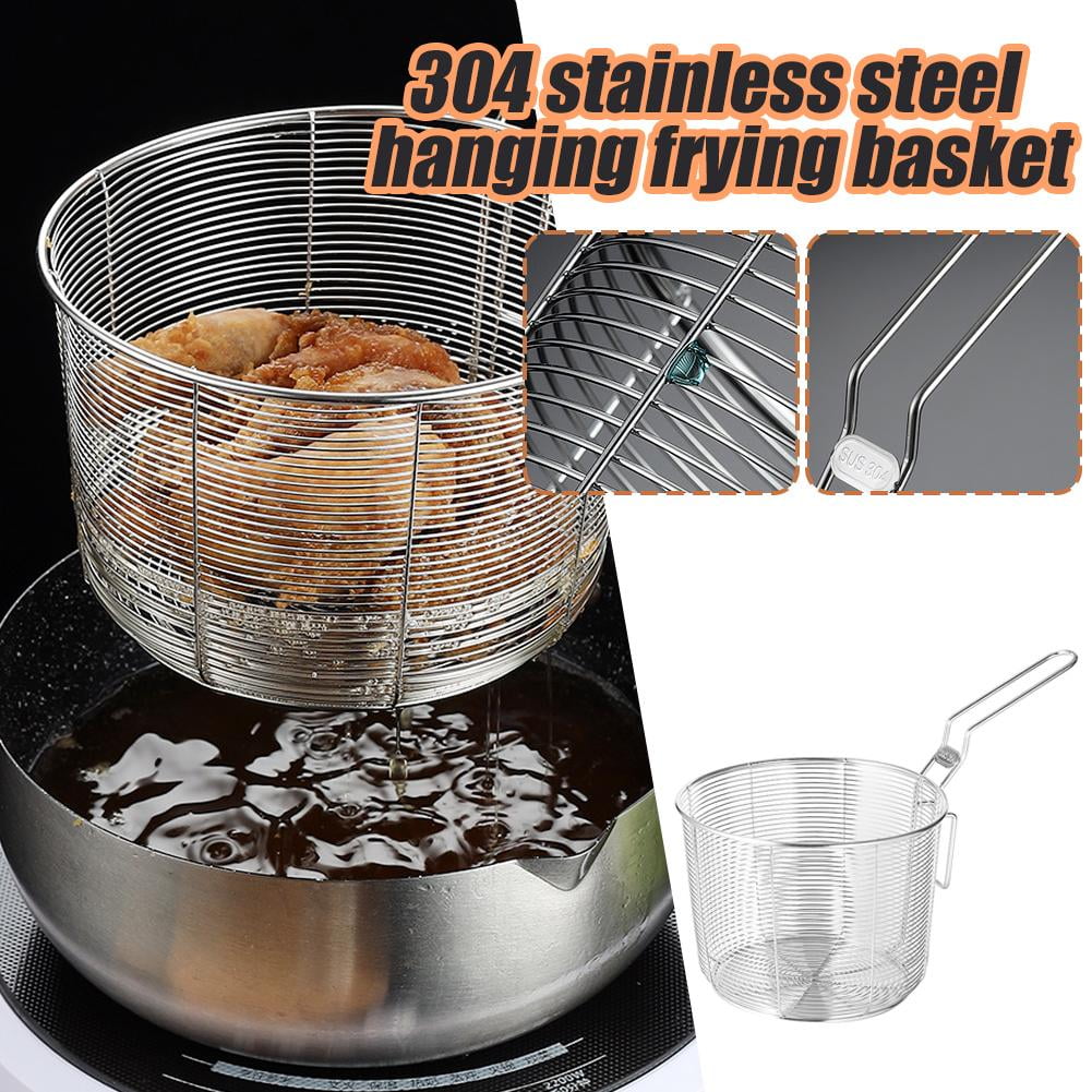 Ruifaya Deep Frying Basket 304 Stainless Steel Filter Snack Shop Deep ...