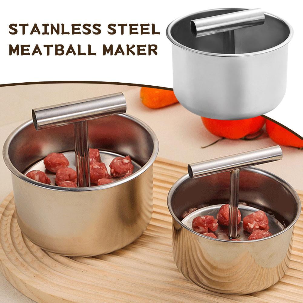 Ruifaya Fgbetcv Stainless Steel Meatball Maker, 6/12 Balls Manual Meat ...