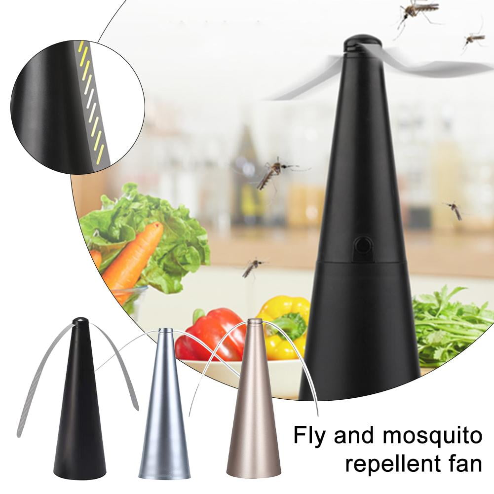 Ruifaya Fly Fans for Tables,Fly Repellent Fan Indoor Outdoor,Portable ...