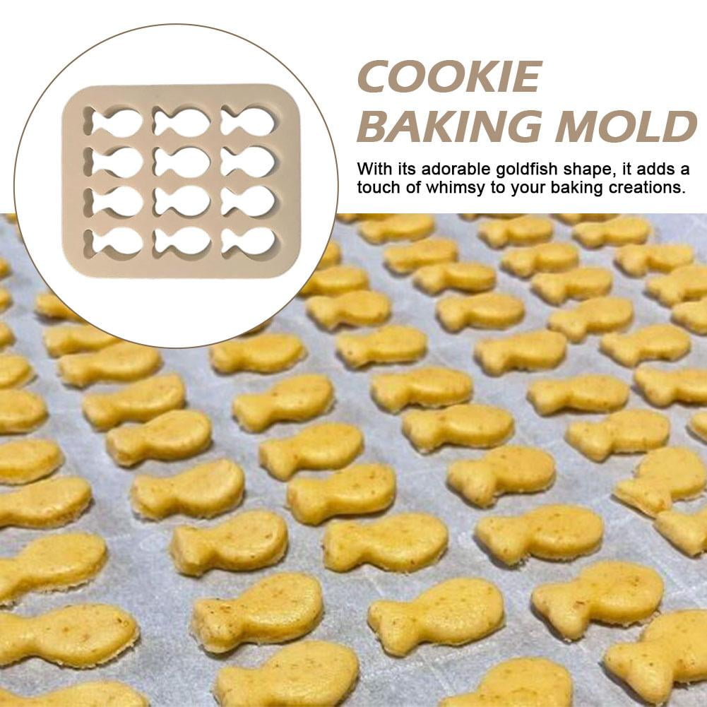 Ruifaya Goldfish Cookie Cutter Mini Tiny Goldfish Fish Cracker Cookie ...