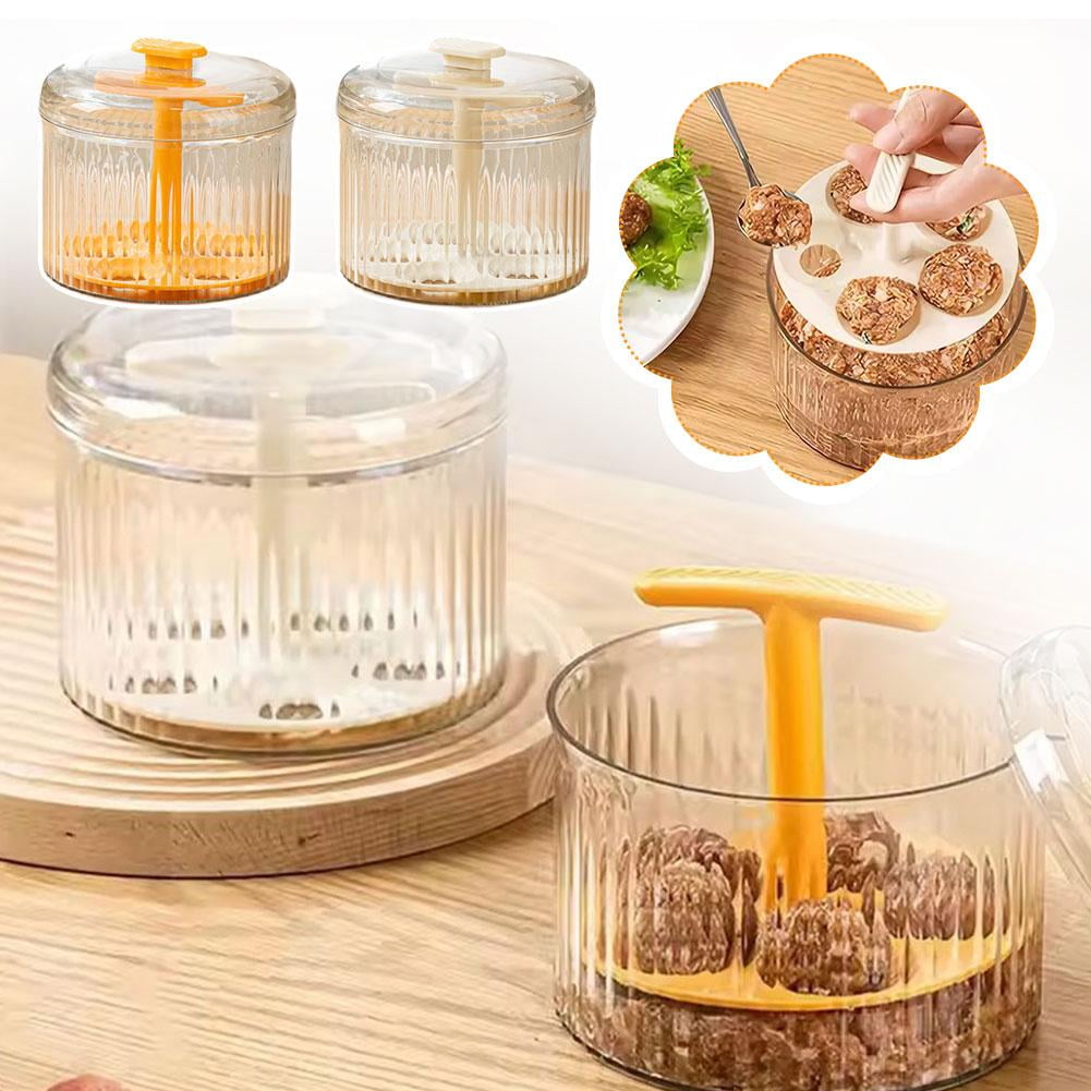 Ruifaya HFLWYWD Meatball Maker,Manual 5 Balls Meatball Squeezer ...