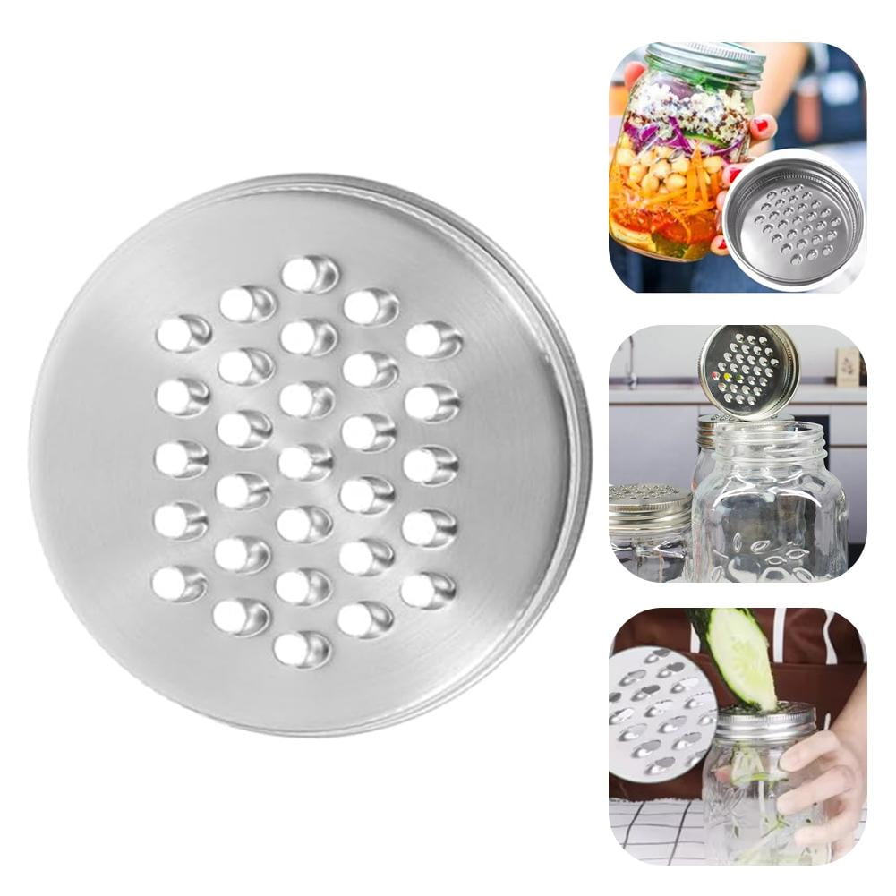 Ruifaya Mason Jar Lid Vegetable Grater Lid Tool Shredded Lid 304 ...