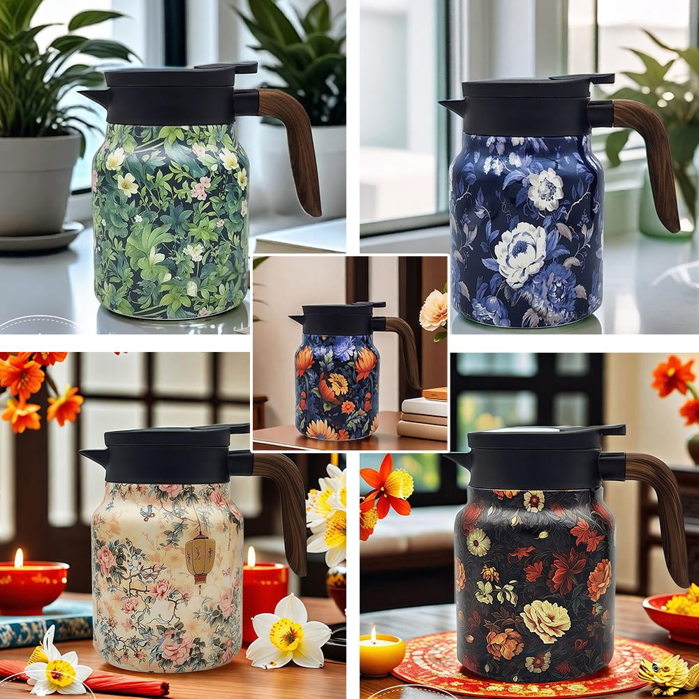 Ruifaya Midsummer 1000ML(A)$Simple 316 stainless steel stewing teapot ...