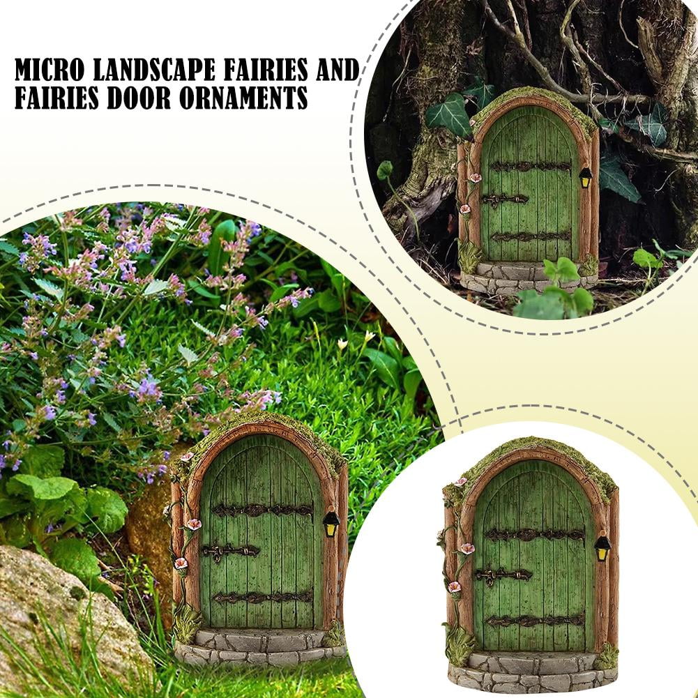Ruifaya Miniature Pixie Elf Fairy Door Tree Garden Window Door Home ...