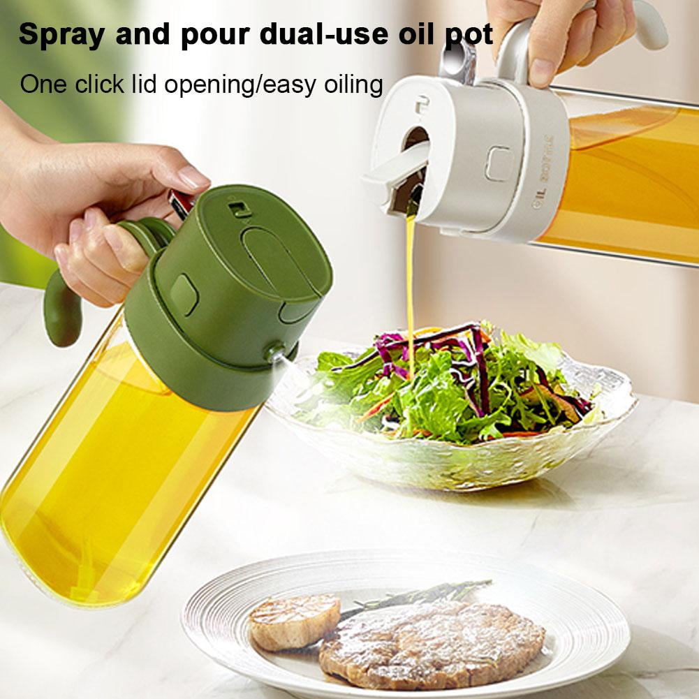 Ruifaya Oil Bottle, Oil Spray, 2 in 1 Olive Oil Spray, One Hand ...