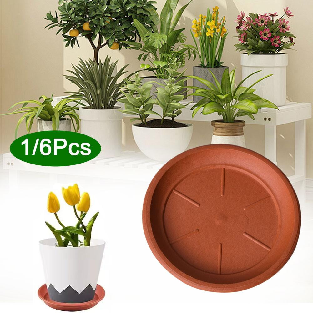 Ruifaya Plastic Saucers for Plant Pots, Plant Water Collector Tray ...