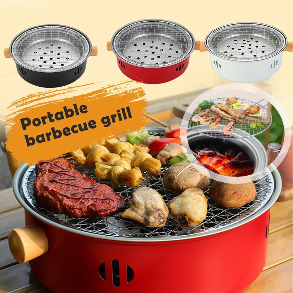 Ruifaya Portable Barbecue Grill Charcoal Stove Stainless Steel Split ...