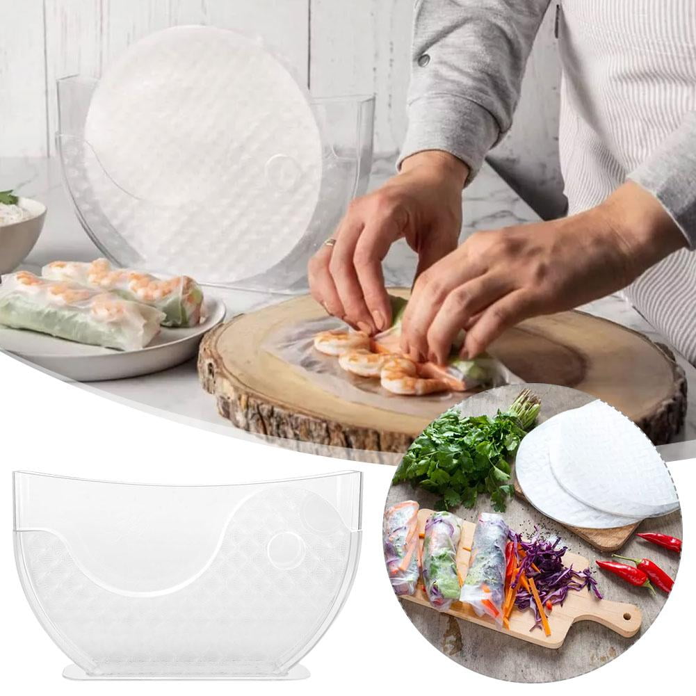 Ruifaya Rice Paper Wrappers, Rice Paper Water Bowl, Spring Roll Water ...