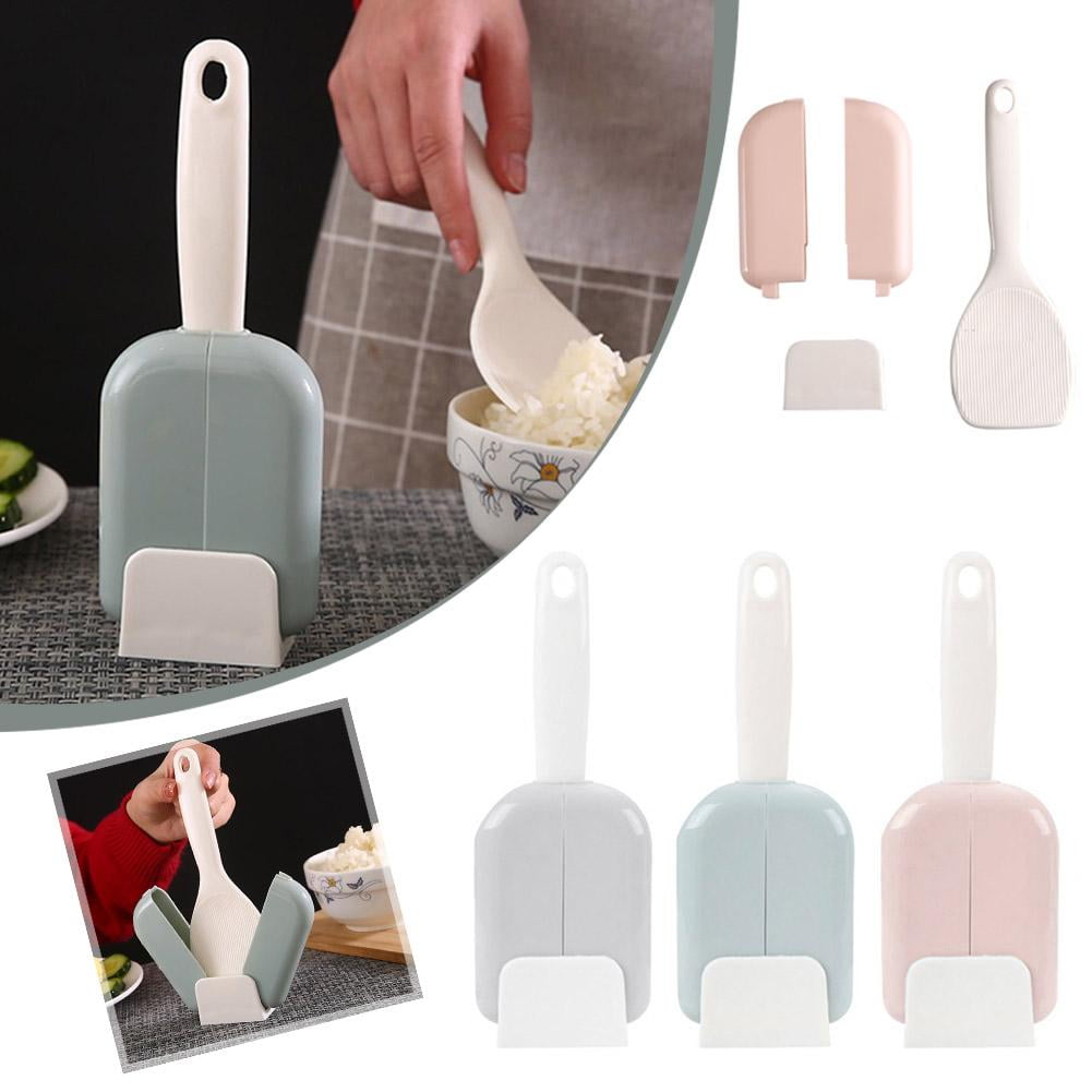 Ruifaya Rice Spoon Cooker Plastic Paddle Stand up Rice Spoon Tide ...