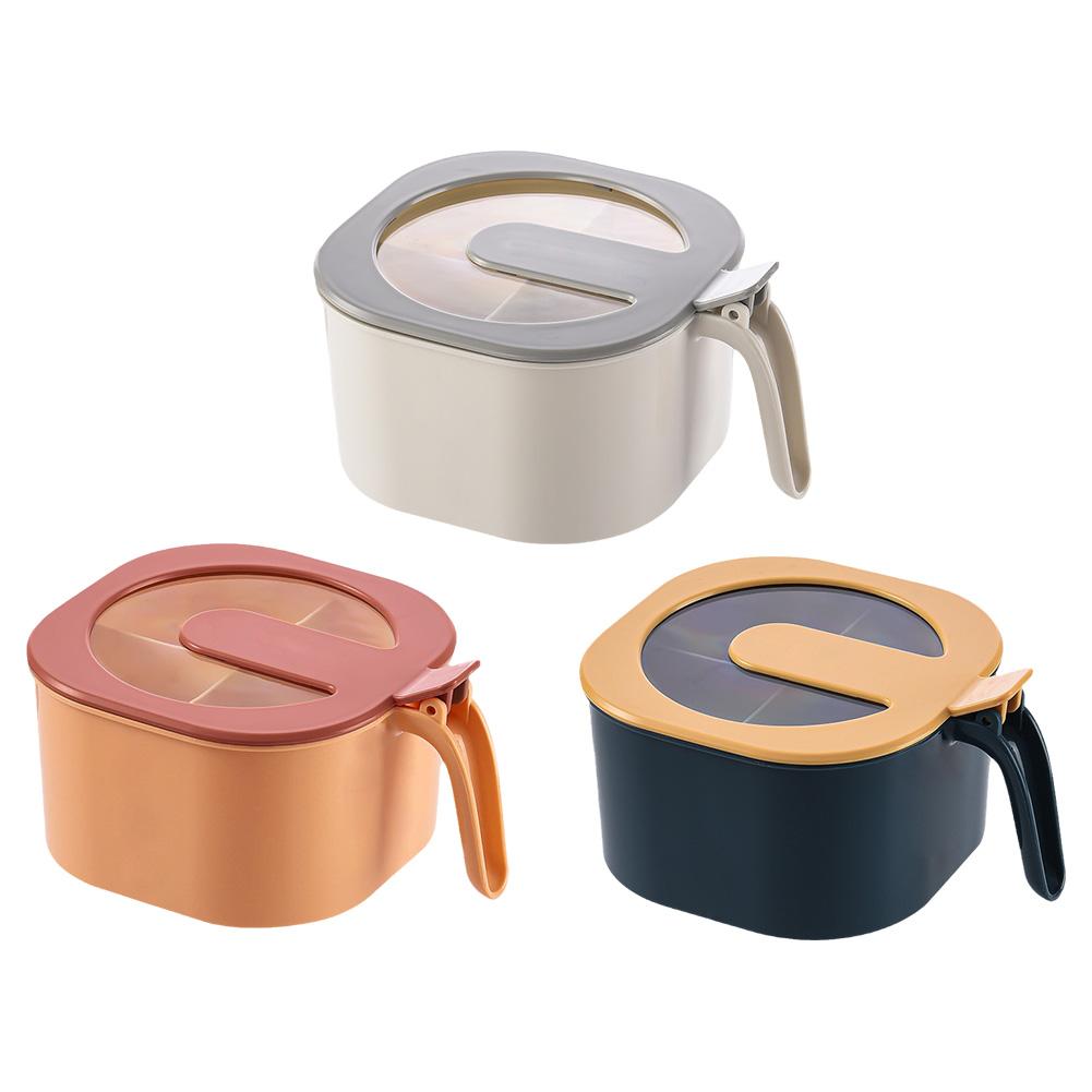 Ruifaya Seasoning Box Integrated Double Grid Kitchen Storage Box ...