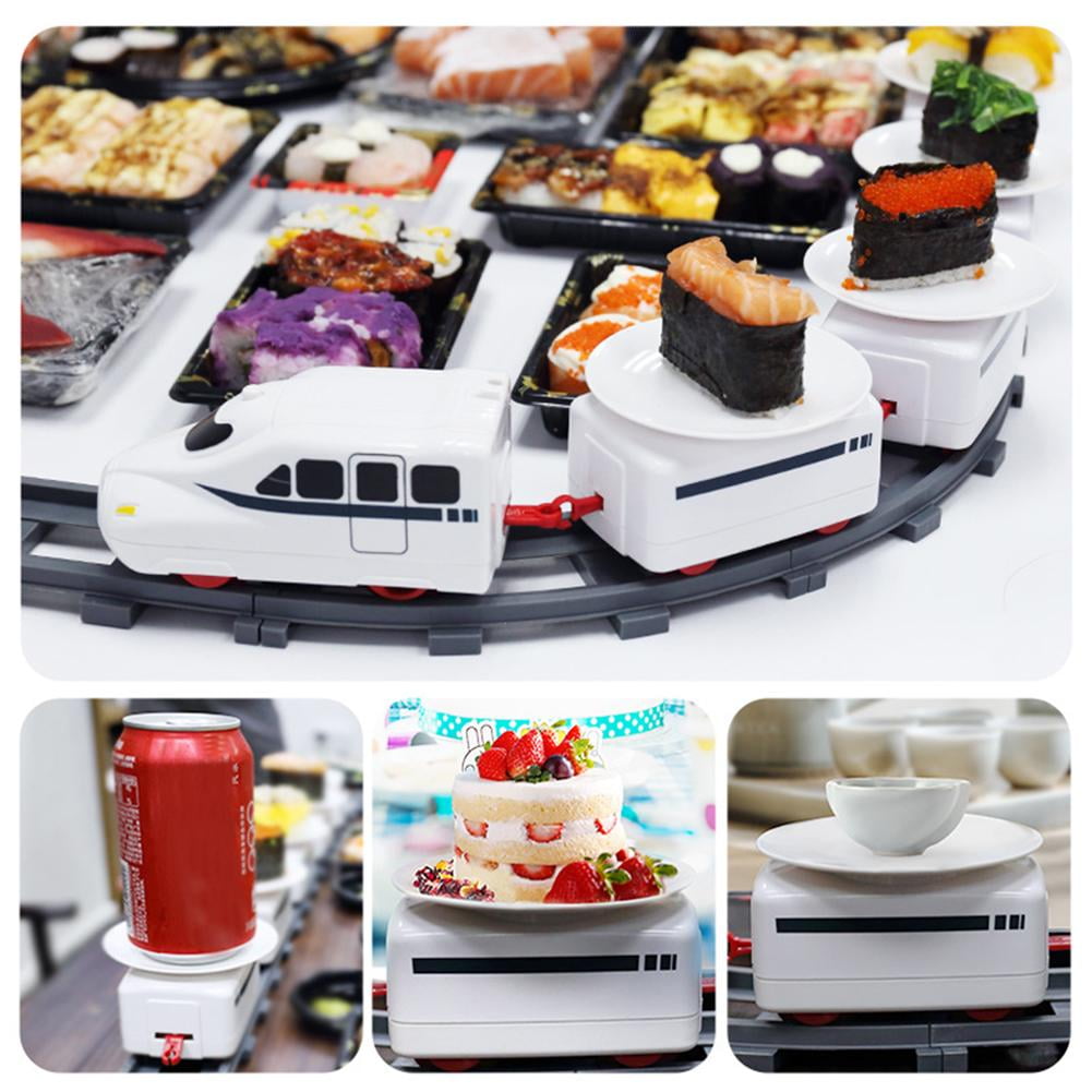 Ruifaya Track Dining Table Props Rotating Small Train Tableware ...