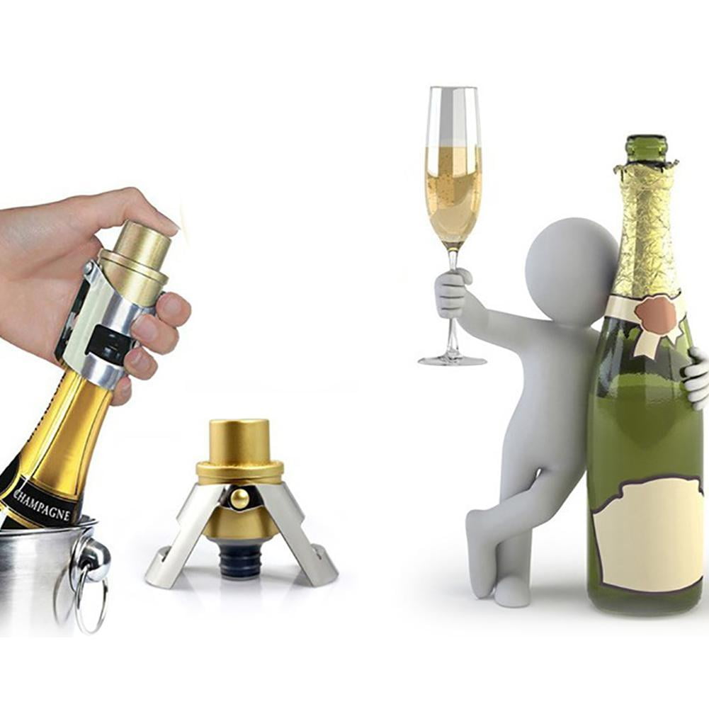 Ruifaya Vacuum Champagne Stopper with Pressure Pump Keep Fizz Bubbly ...