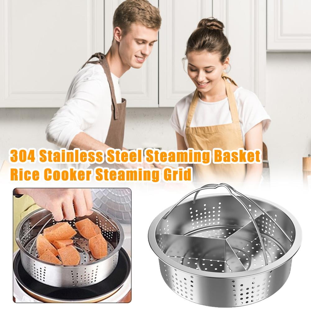 Ruifaya WAXCMXYH Stainless Steel Steam Basket Rack with Divider ...