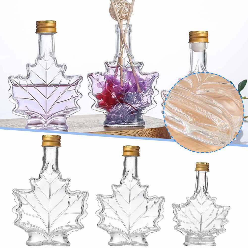 Ruifaya ZHOSXRC Glass Maple Syrup Bottles Jars,Glass Syrup Dispenser ...