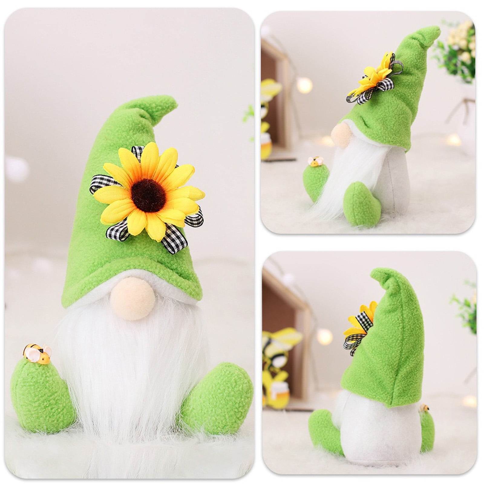 Ruifushidai 2PC Faceless Dwarf Decoration Ornaments Rabbit Plush Doll ...