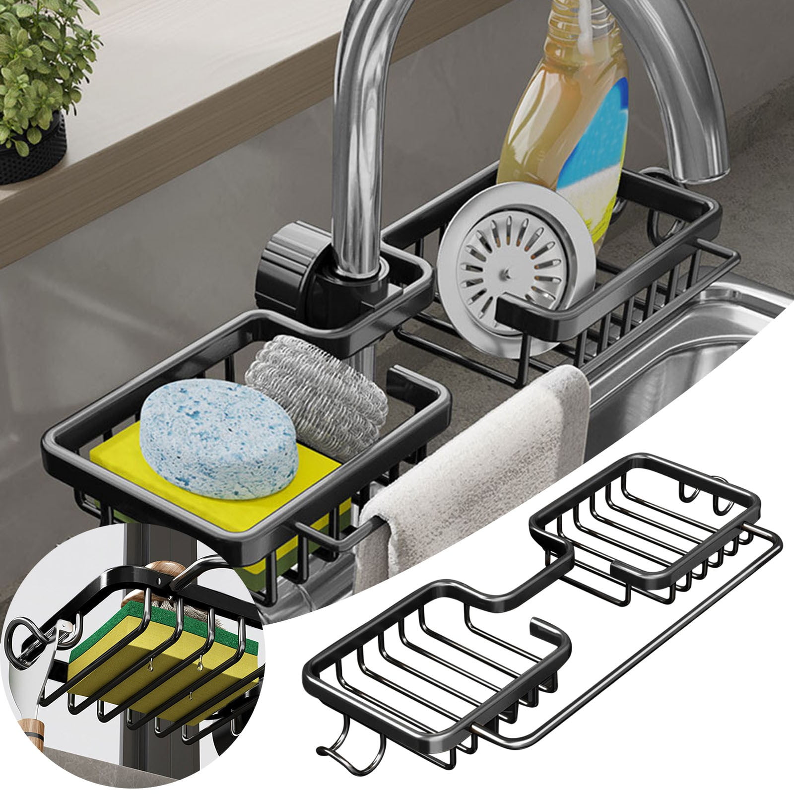 Ruifushidai Household Sink Storage Shelf God Instrument Without ...