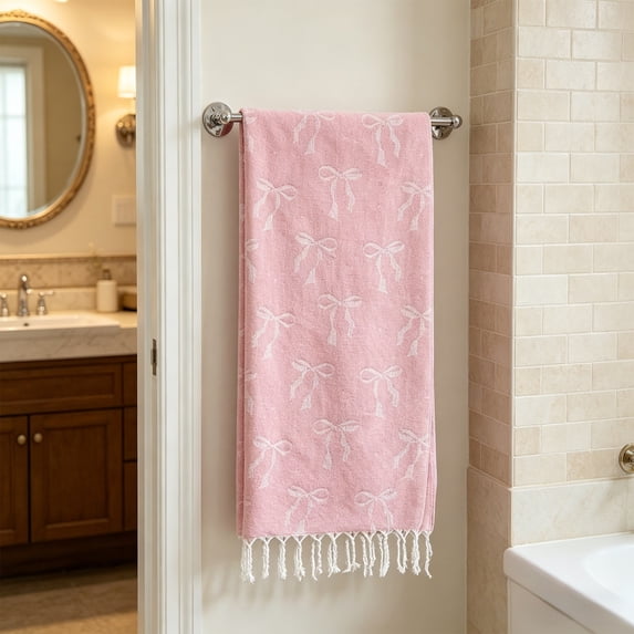 Ruijiao Multifunctional Quickly Dry P ink Bath Towel Highly Absorbent ...