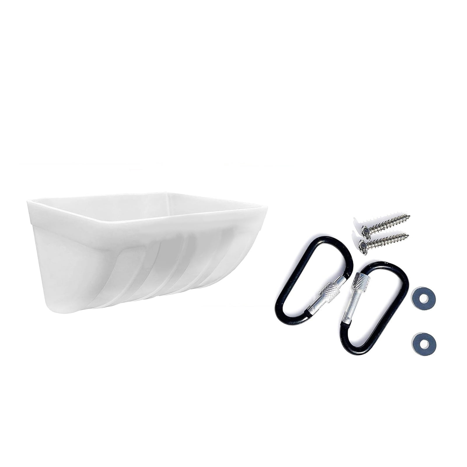 Ruike Heavy-Duty Chicken Trough Feeder - Hanging with Hook, Impact ...