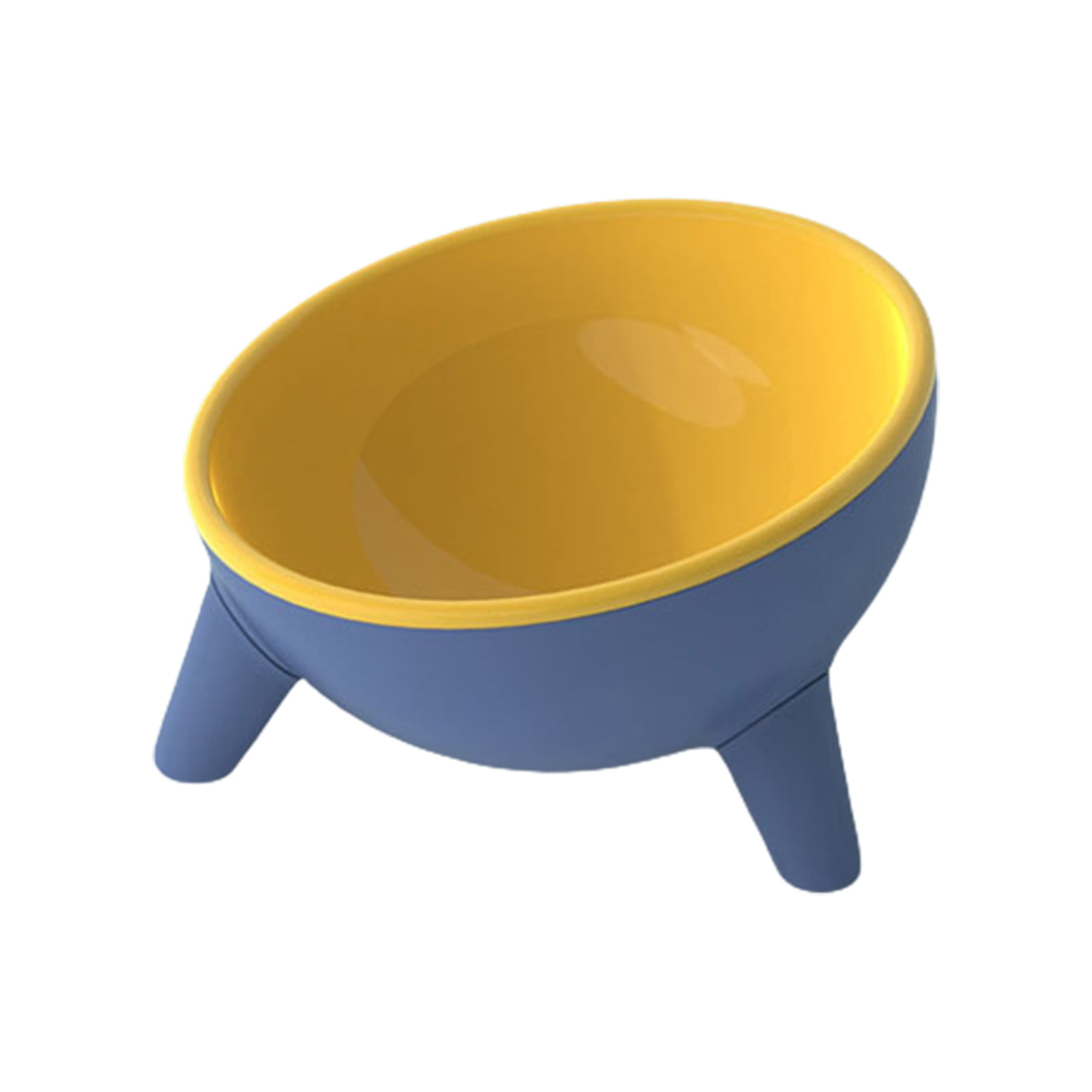 Ruike Large Capacity Cat Bowl with 15-Degree Tilt Neck Protector Anti ...
