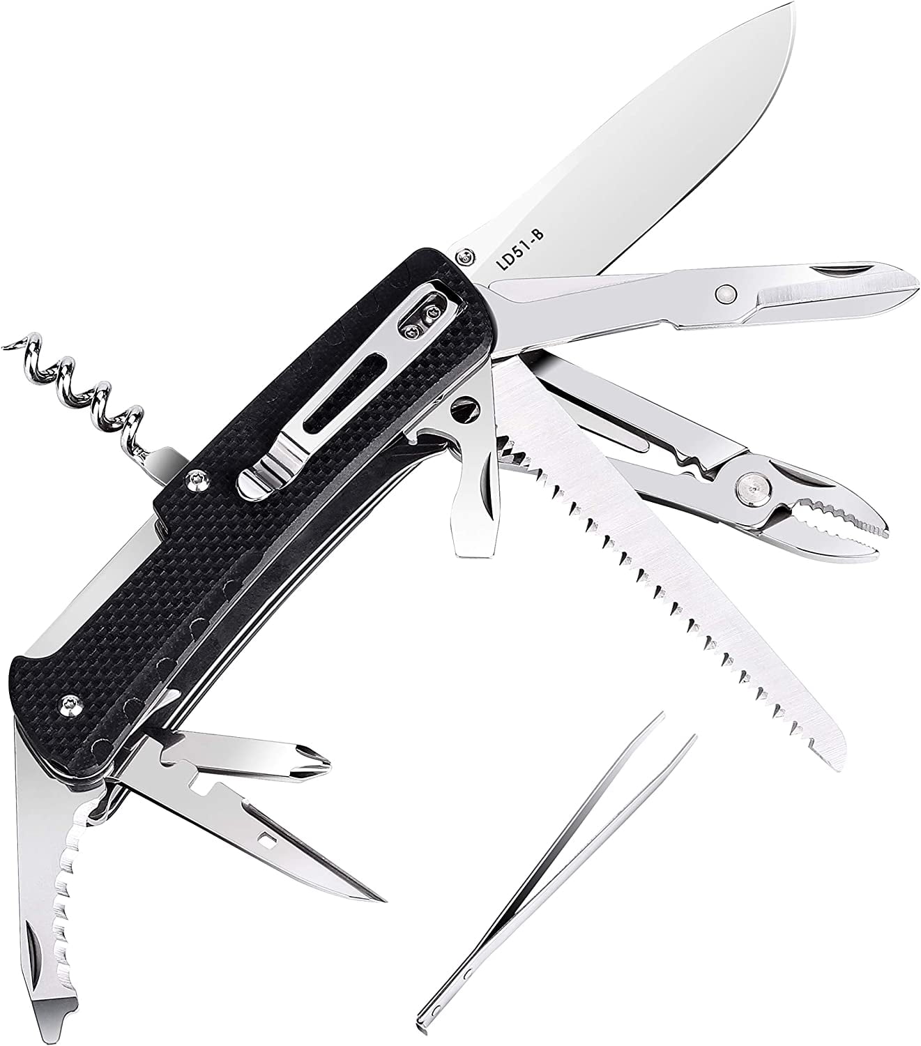 Ruike Multitool Small Pocket Knife for men Folding Camping Knife ...