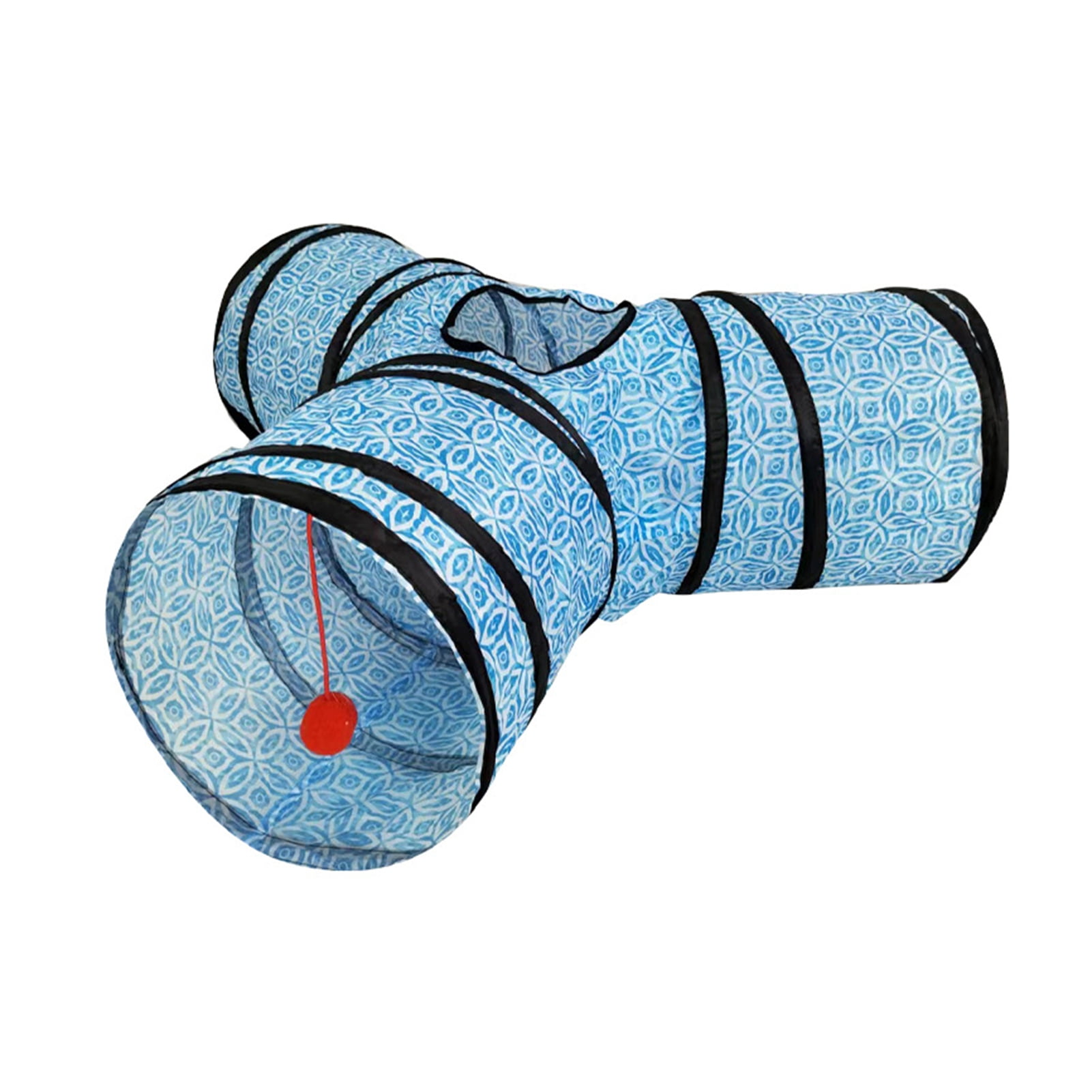 Ruike Portable Foldable 3 Way Cat Tunnel Toy Tear Resistant Tunnel Tube ...