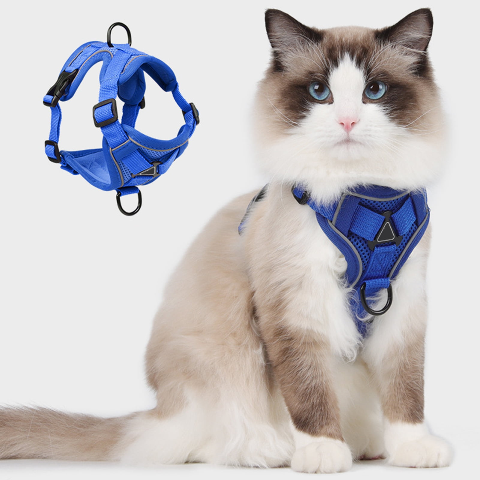 Ruike Reflective Cat Harness Leash Set Breathable Adjustable Vest ...