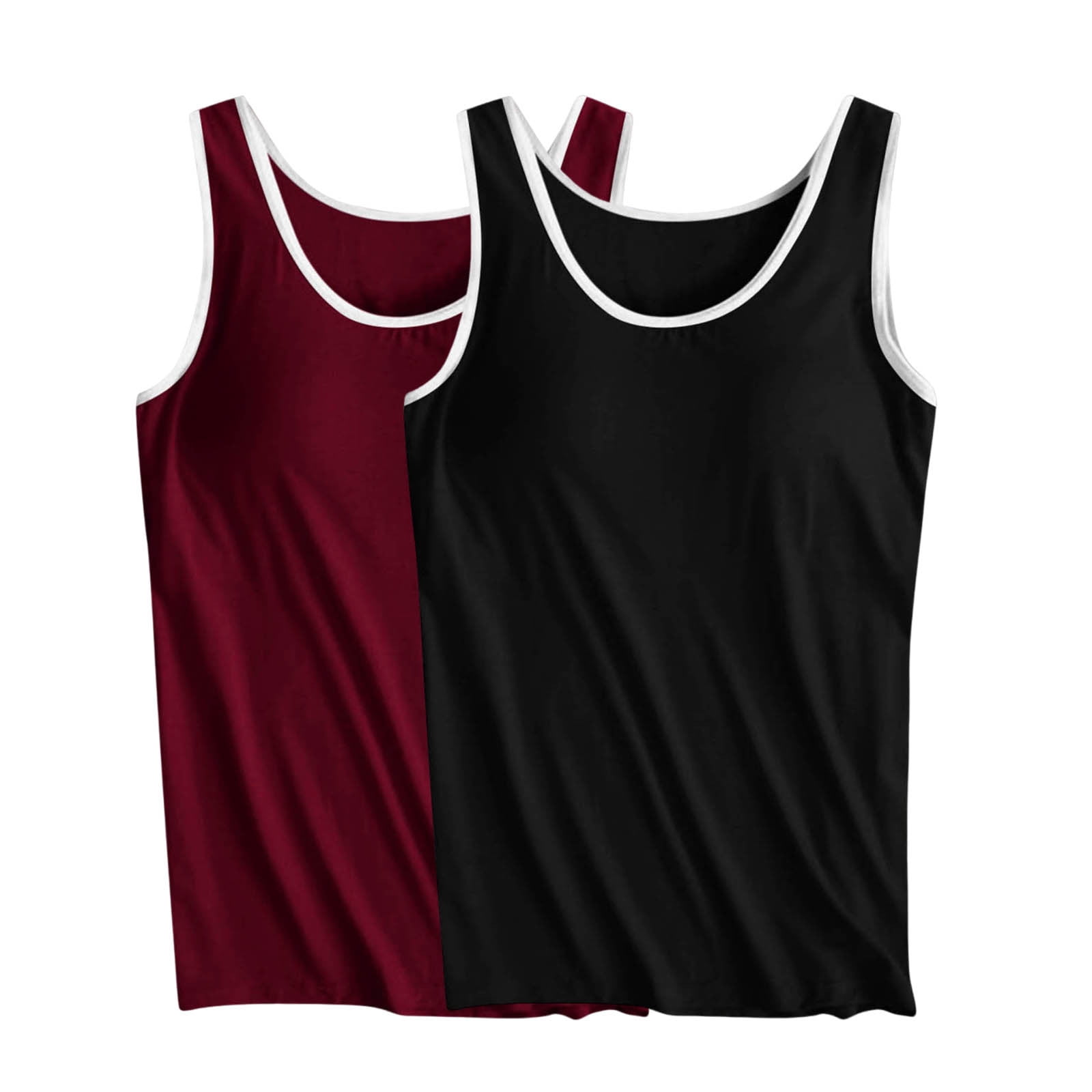 Ruimatai 2PC Women's Sequin Camisole With Chest Pad No Steel Rings Soft ...