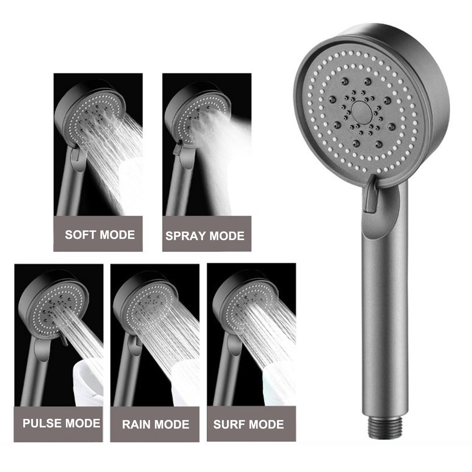 Ruimatai Bath Decor Hand Held Shower Head Spray Shower Booster Shower ...