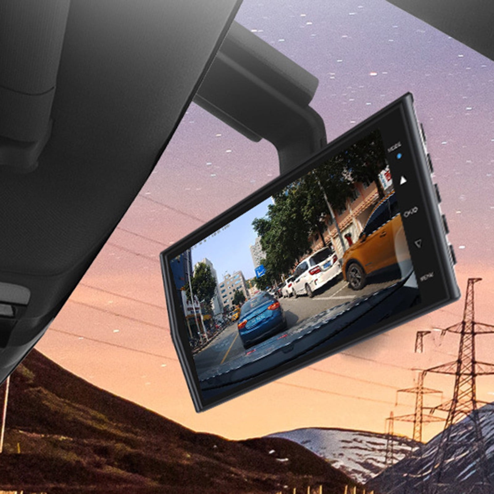 Ruimatai Dash Cam 4.0in To-uch Screen Front and Rear Dash Cam FHD 1080P ...
