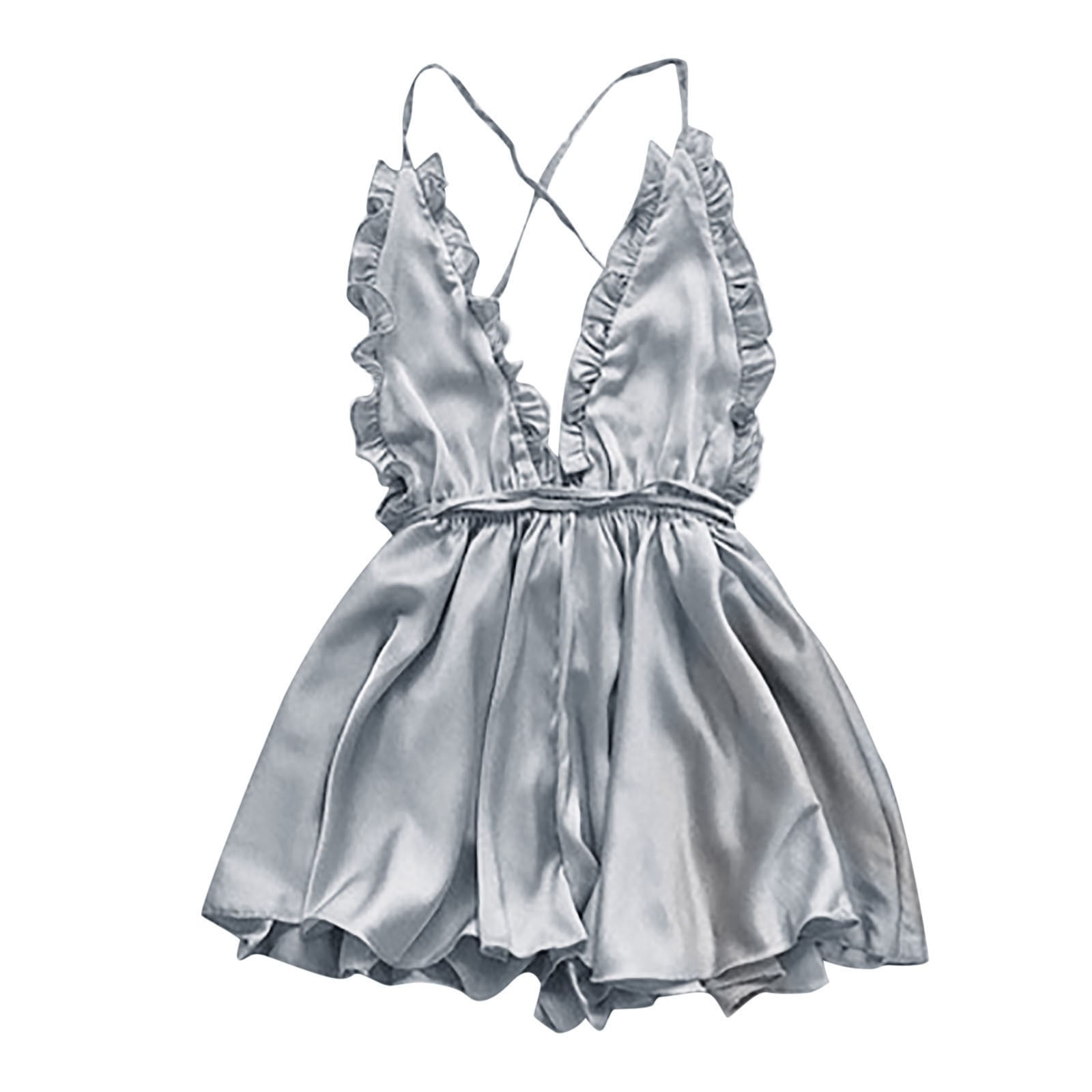 Ruimatai Plus Size Babydoll Lingerie for Women Lace Nighty Dress ...