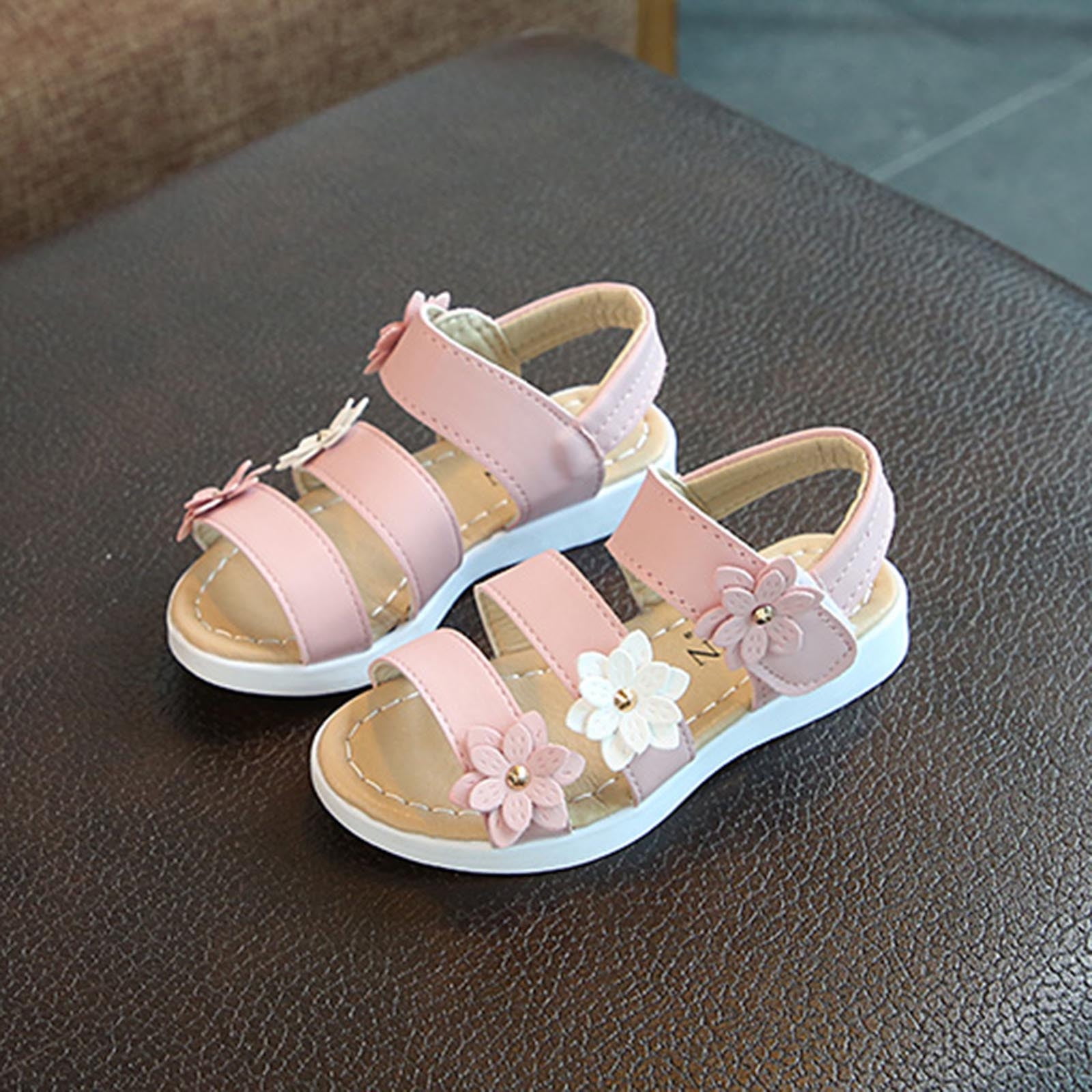 Ruimatai Summer Girls Flowers Roman Beach Shoes Casual Girls Sandle ...