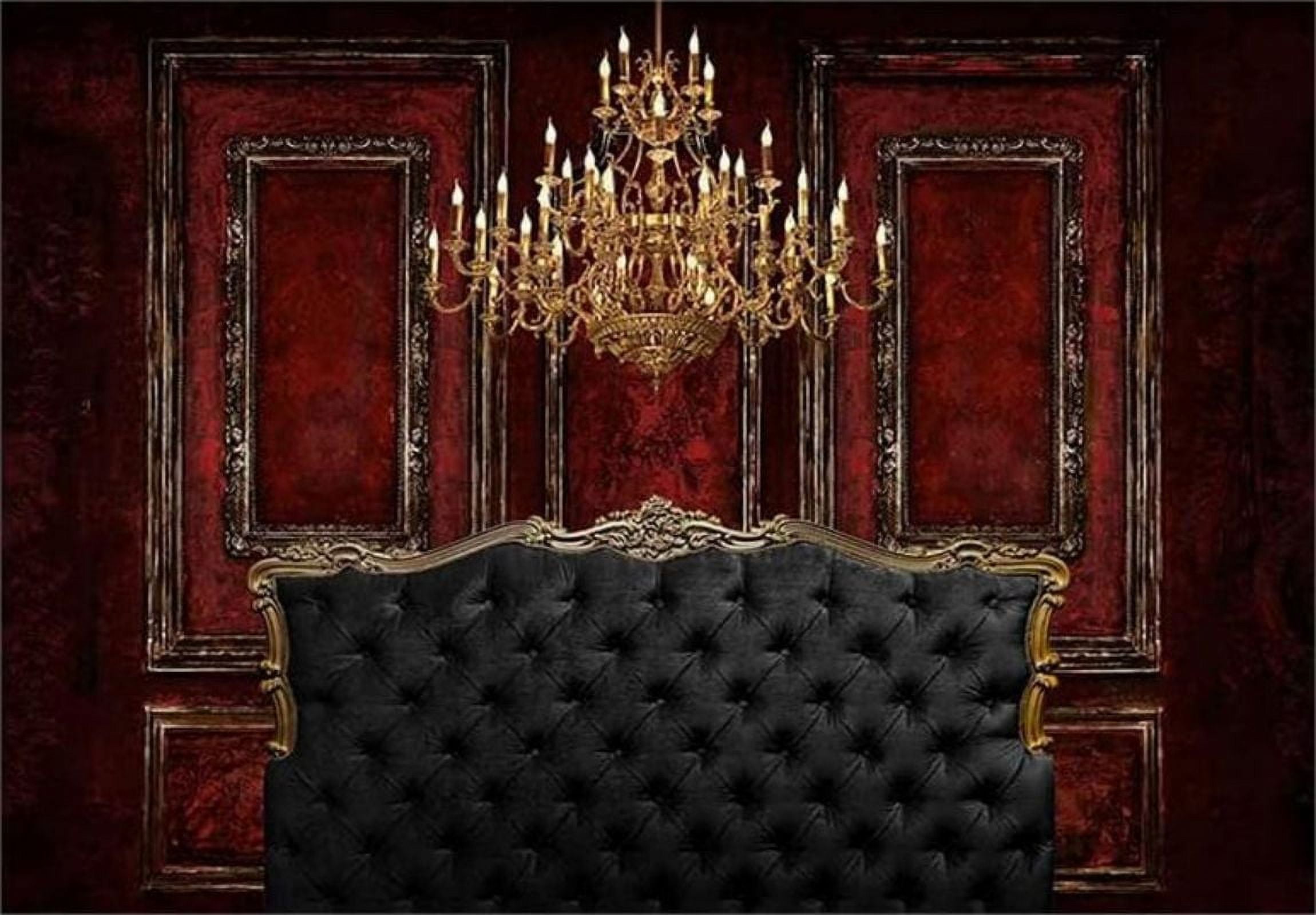 Ruined Old Interior Photography Background Dragon Relief Burning Fire ...