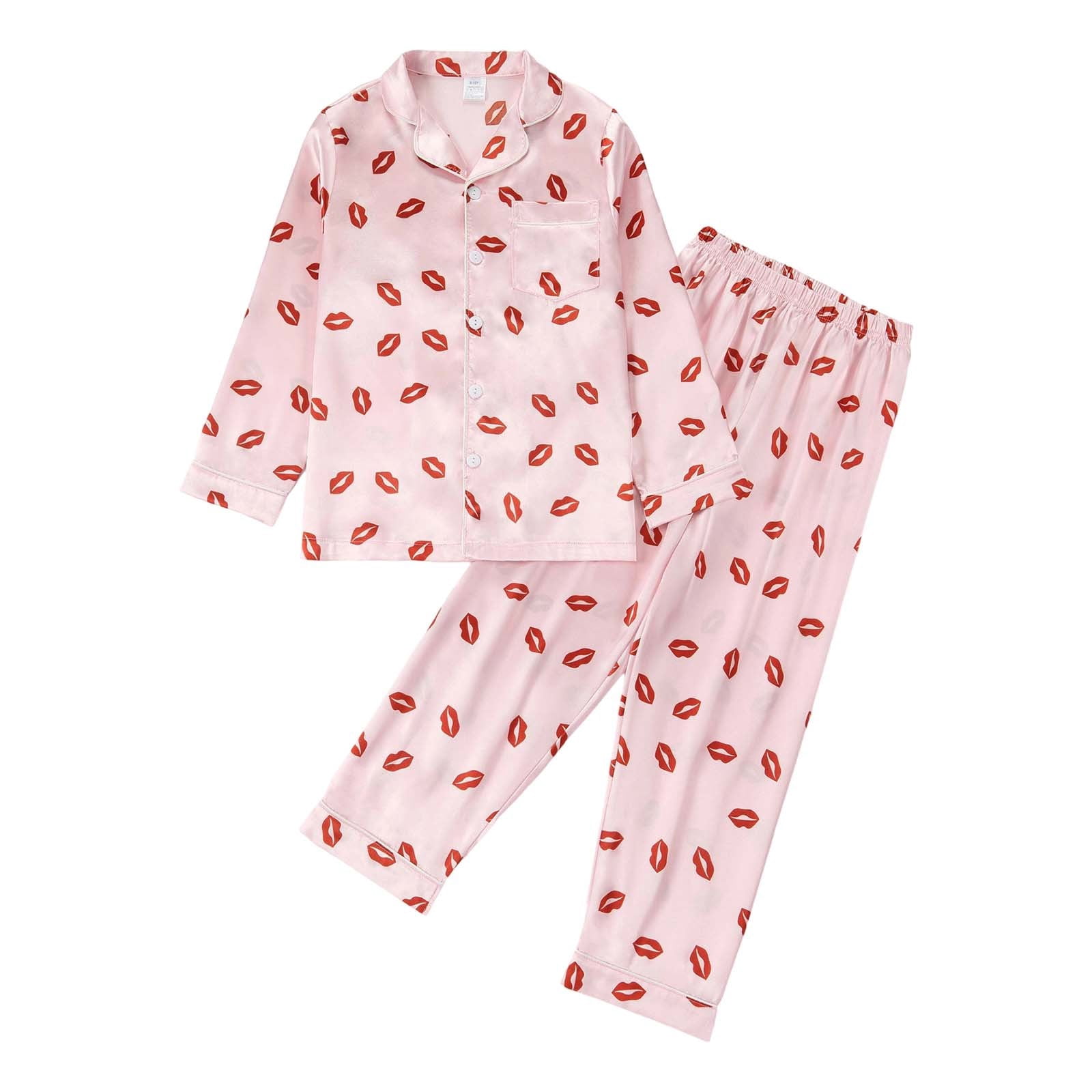 Ruiwill Girl Outfit Set Cozy Cute Long Sleeve Pajama For Soft Printed ...
