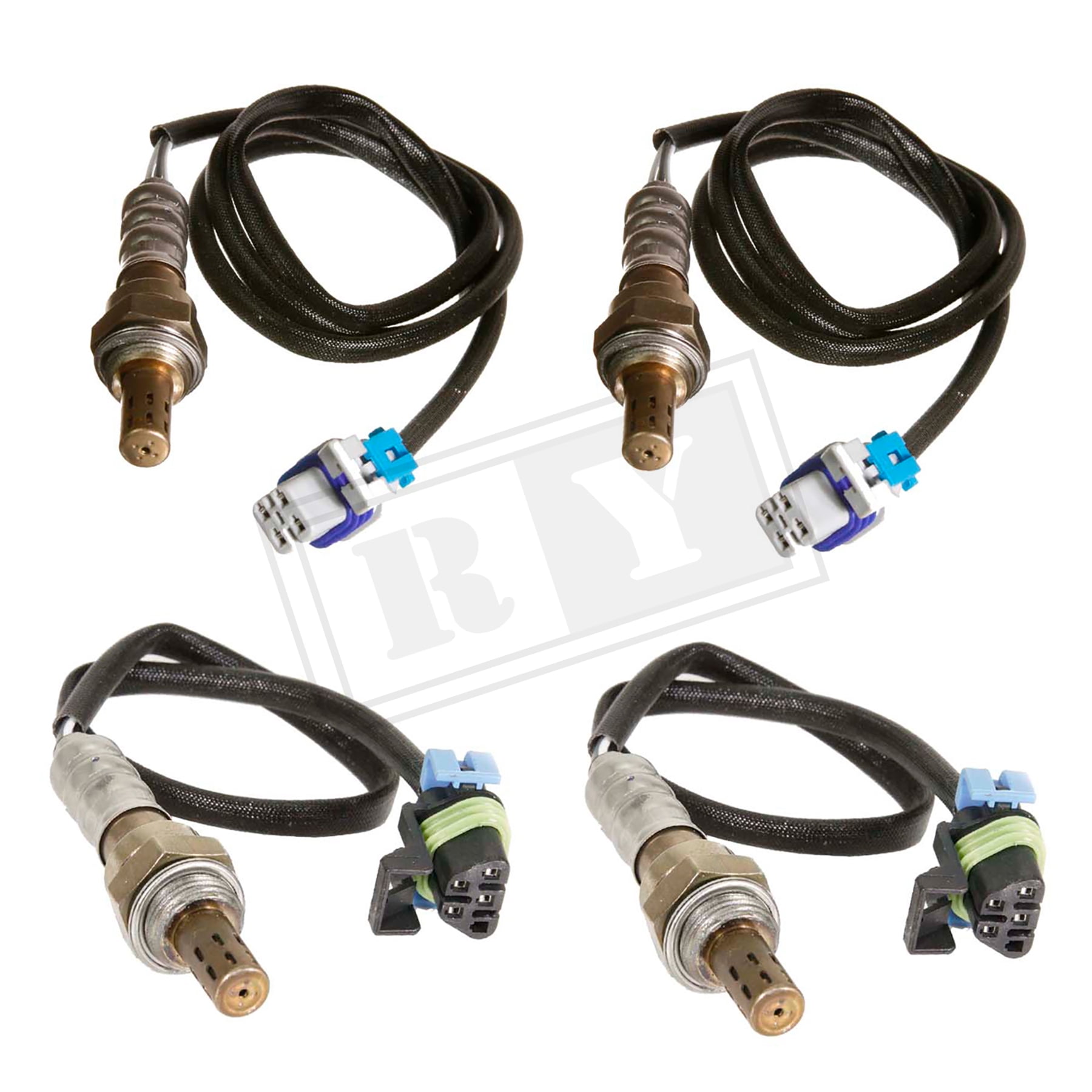 Ruiya 4Pcs Upstream + Downstream For 2003-2006 GMC Yukon, Yukon XL 1500 ...