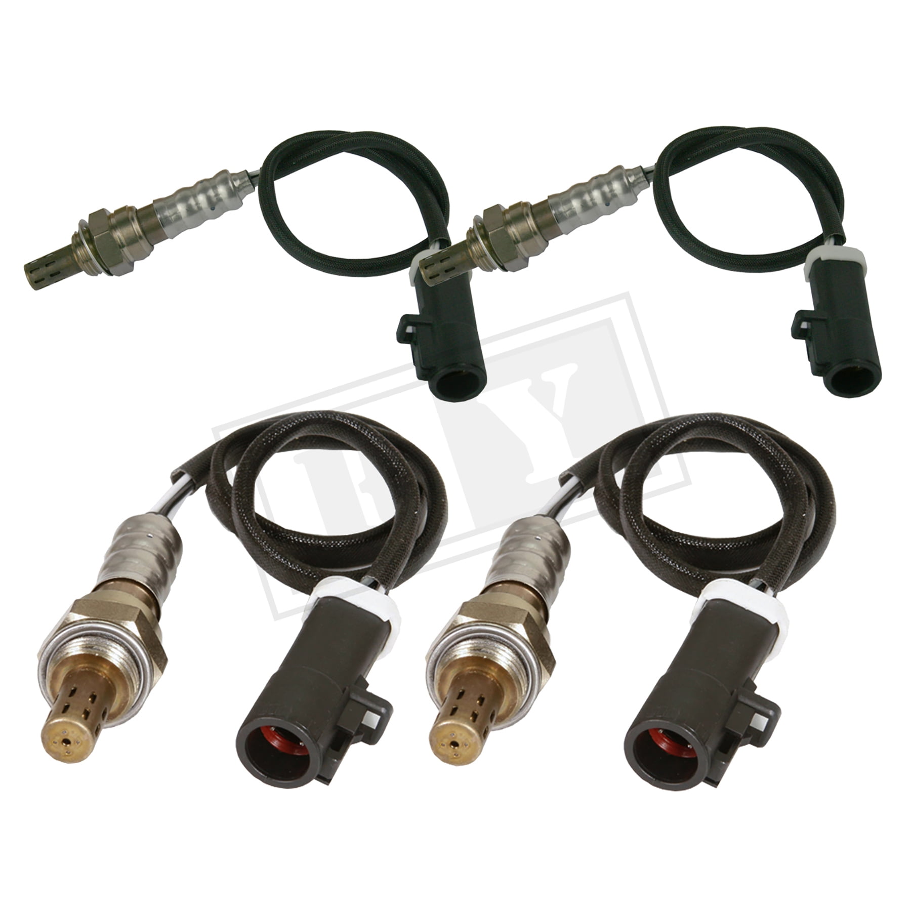 Ruiya 4Pcs Upstream & Downstream For 2005-2009 Ford E-150 Van, E-250 ...