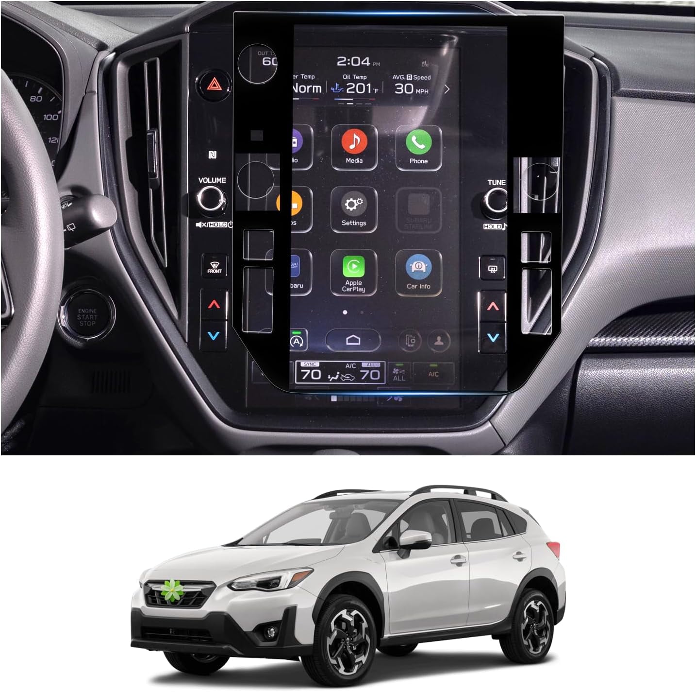 Ruiya Screen Protector for Subaru Crosstrek 11.6-inch Infotain System ...