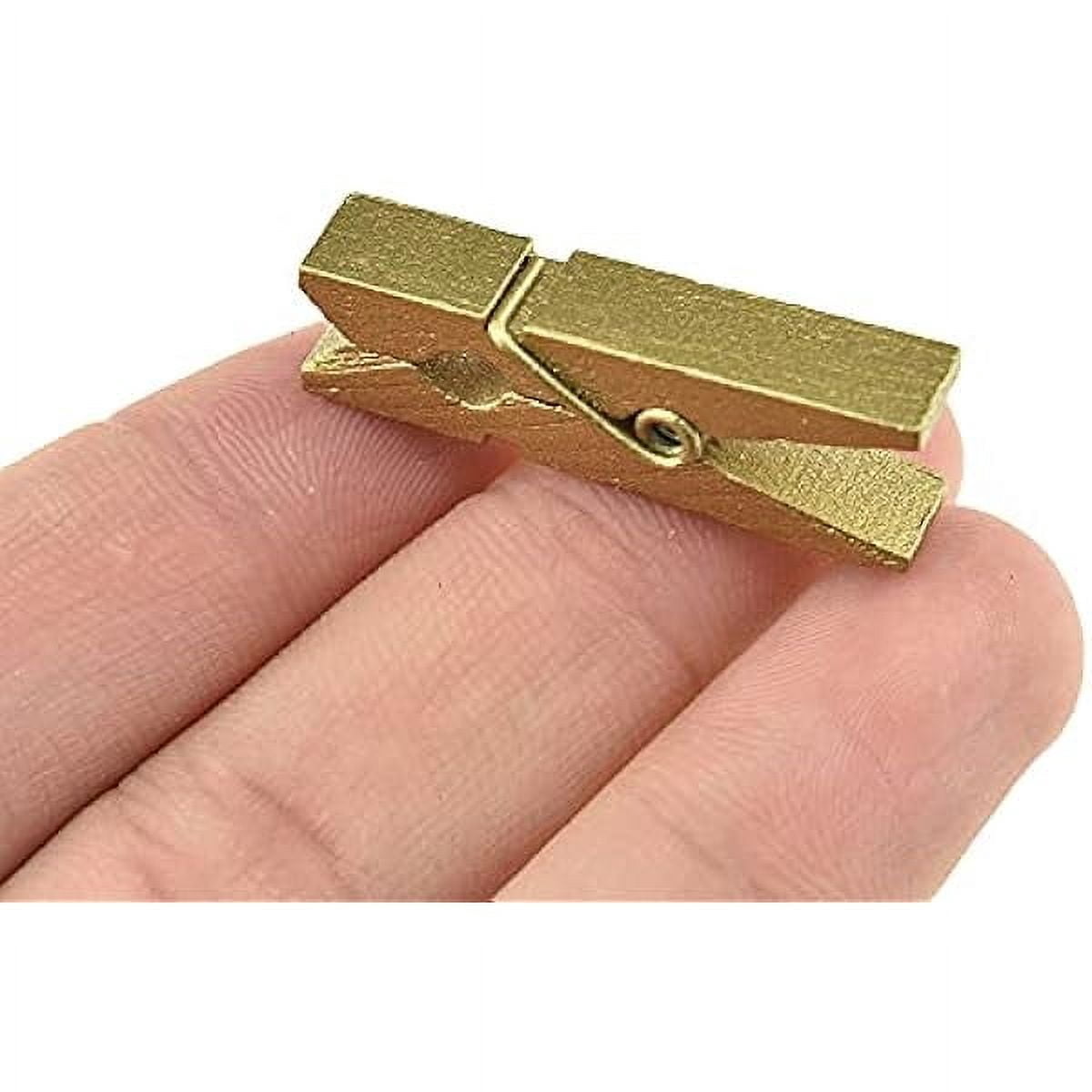 Rujuan Gold Wooden Clothes Pins Clothespins Small Do NOT Fall Apart 1. ...