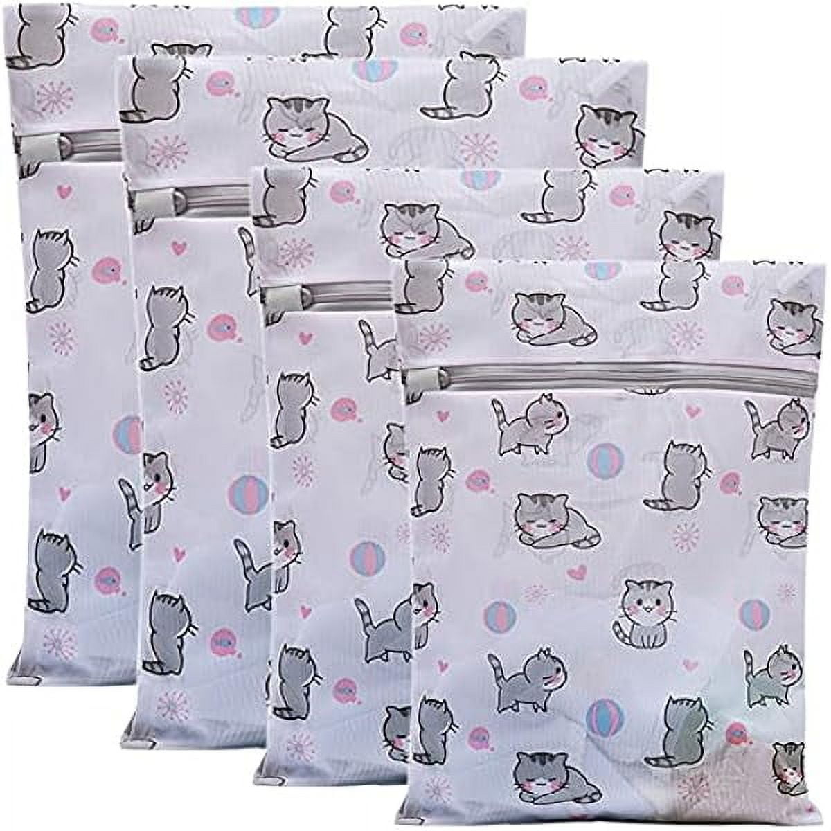 Rujuan Mesh Laundry Bags,Set of 4 Delicate Laundry Bag for Washing ...