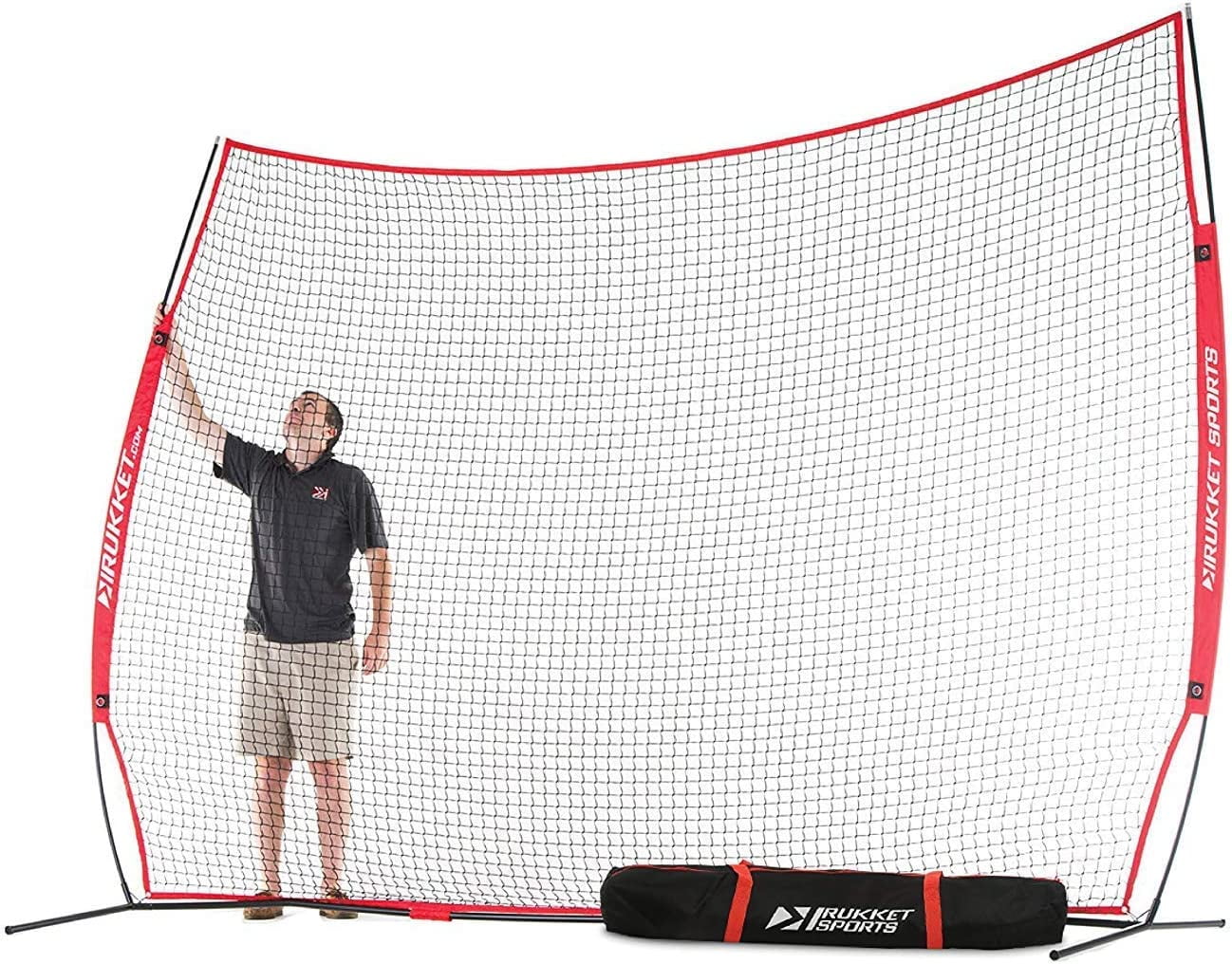 Rukket 12x9ft Backstop Net, Indoor and Outdoor Lacrosse, Basketball ...