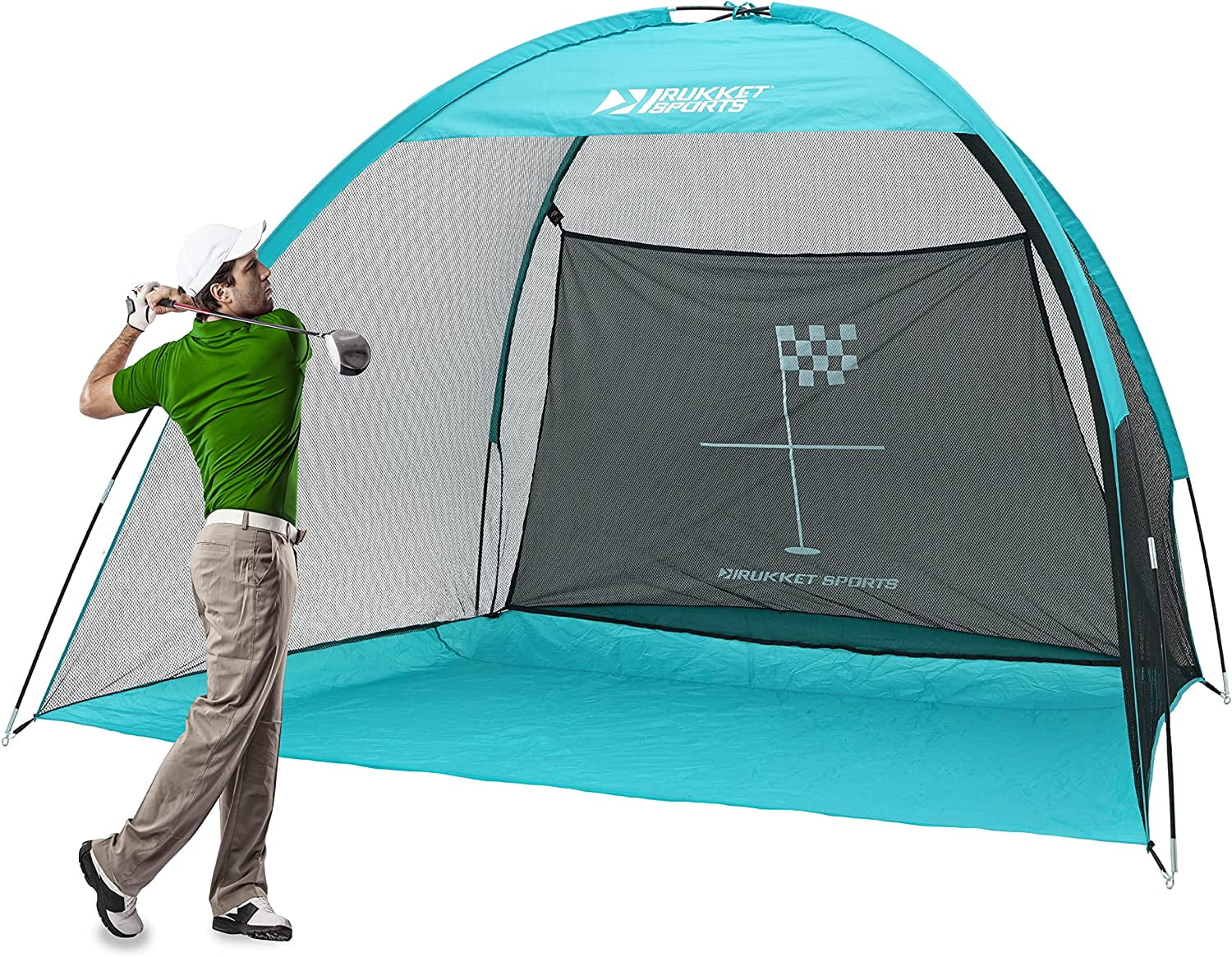 Rukket Sports 10x6 Portable Golf Net - Tent Design Portable Driving ...