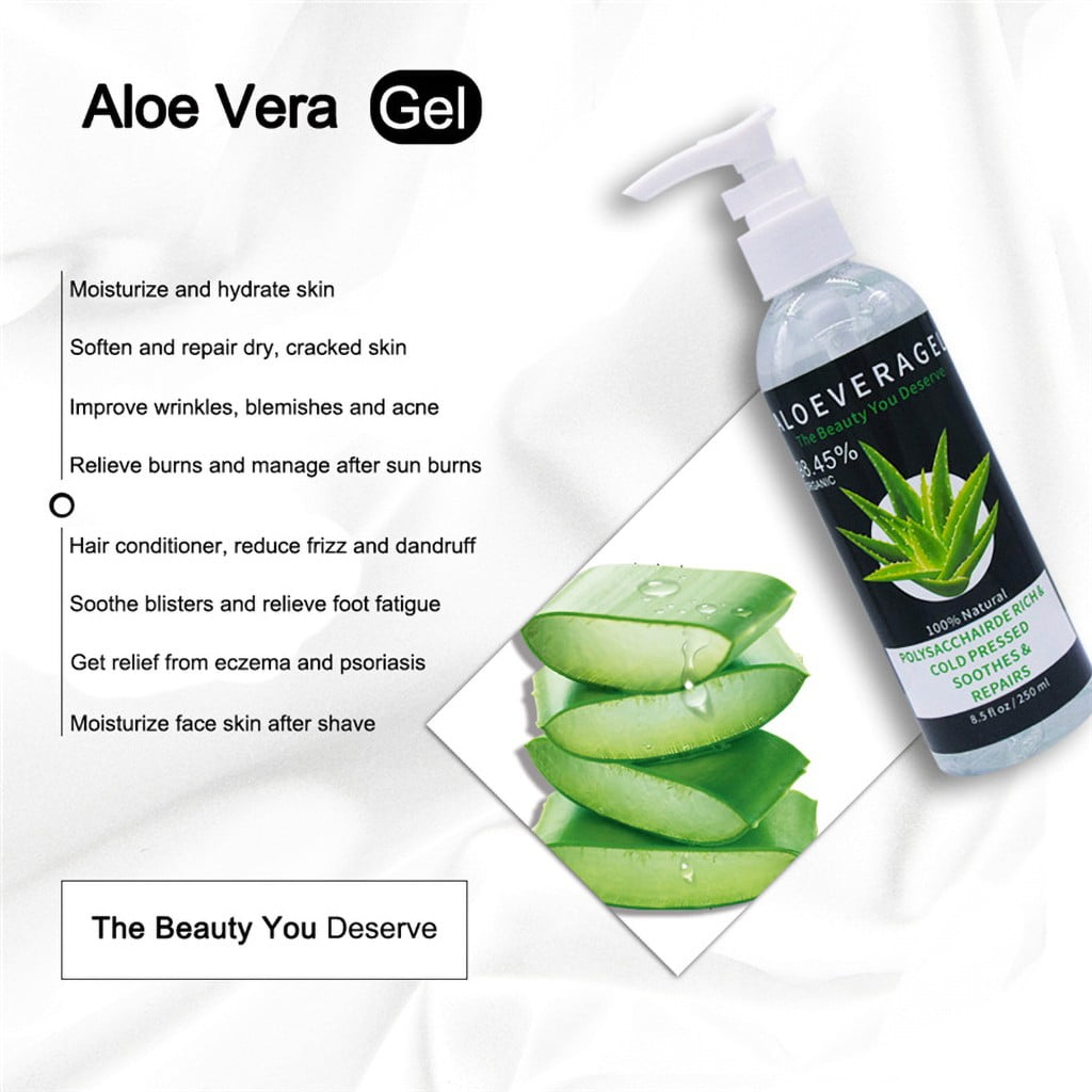 Rukui Aloe Vera Gel With Cold Pressed Aloe Vera Soothing Moisturizer ...