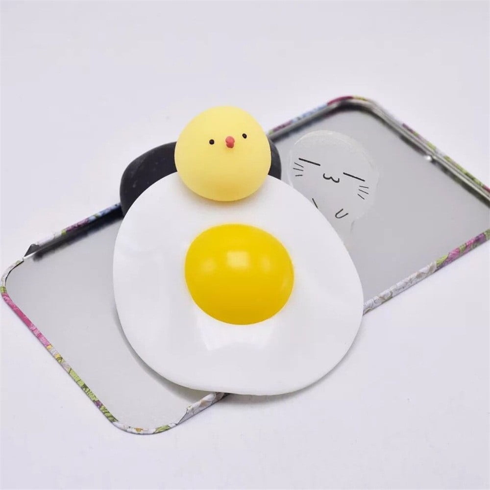 Rukui Cute Mochi Squishy Egg Squeeze Healing Fun Kids Kawaii Toy Stress ...