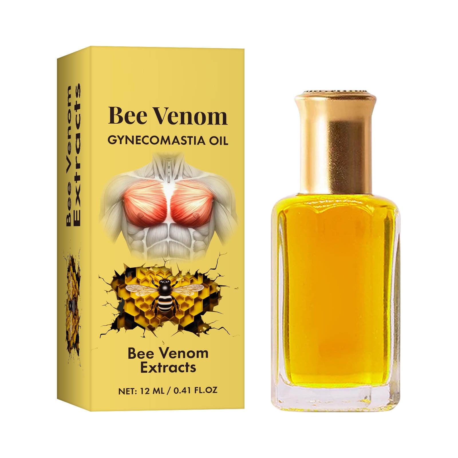 Gynecomastia Care Oil for Men Improves Skin Elasticity & Confidence ...