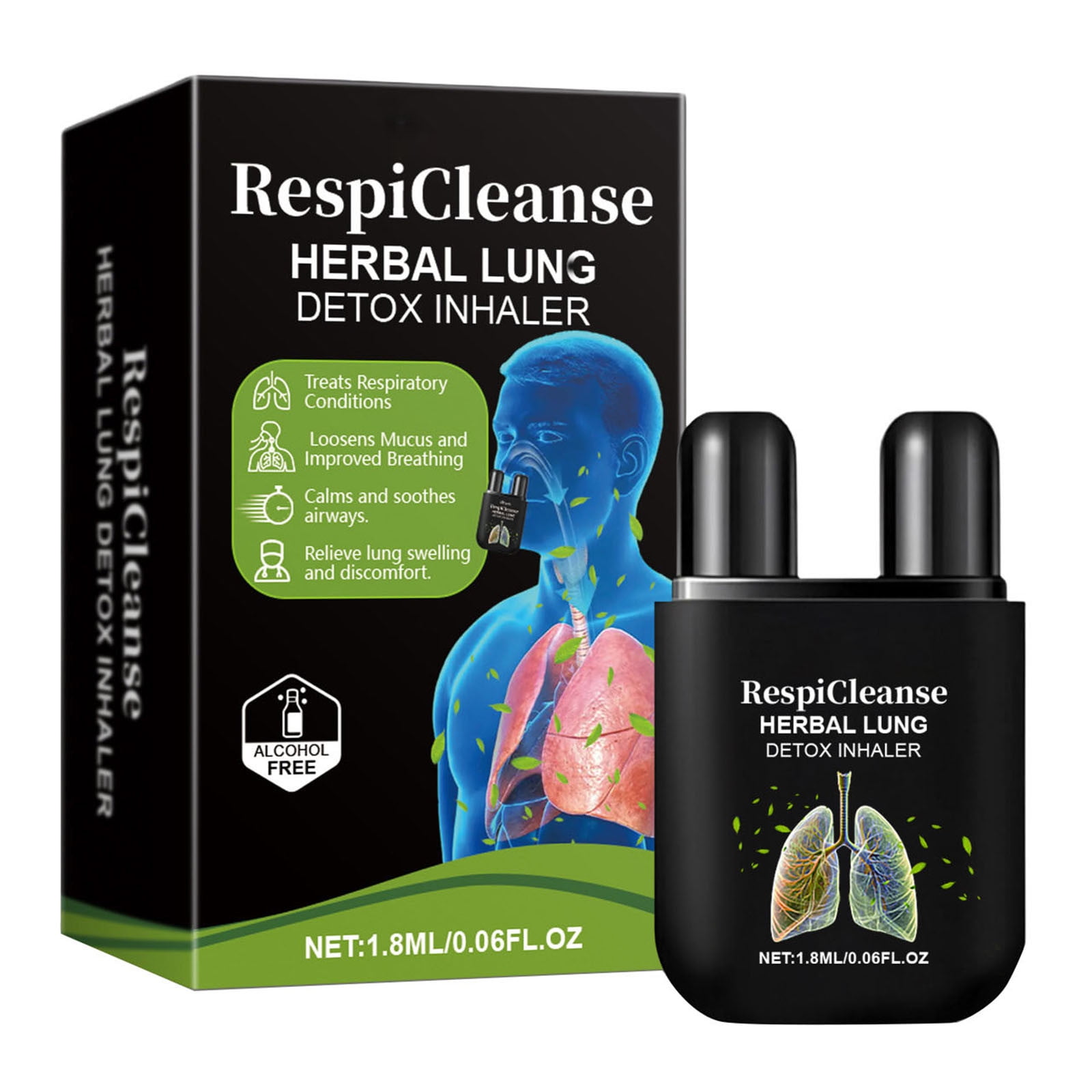 Rukui Lung Cleansing Spray Mucus Inhaler Relieve Respiratory Redness ...