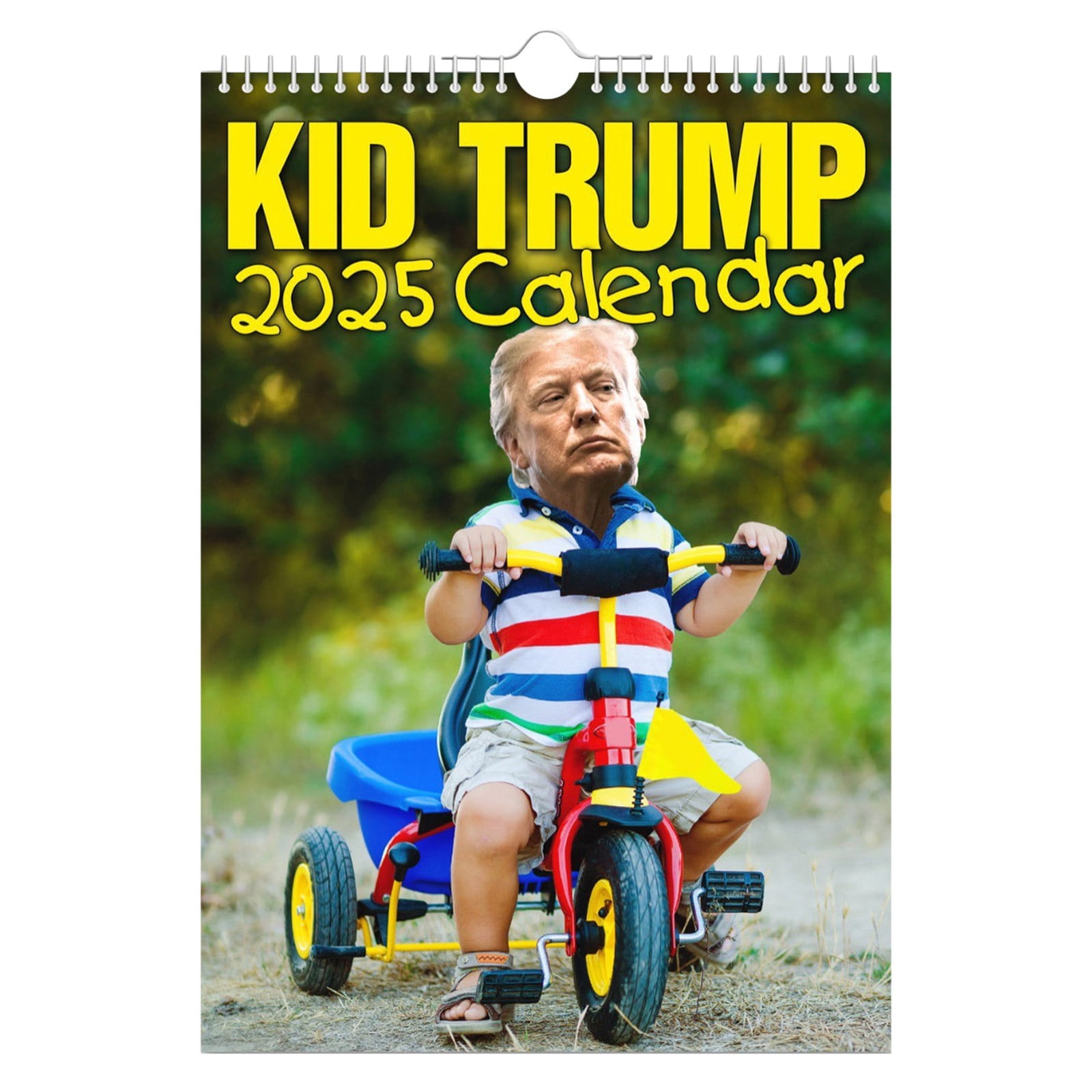 Rukui Kid Trump 2025 Wall Calendar Fun Trump Hanging Calendar for Home ...