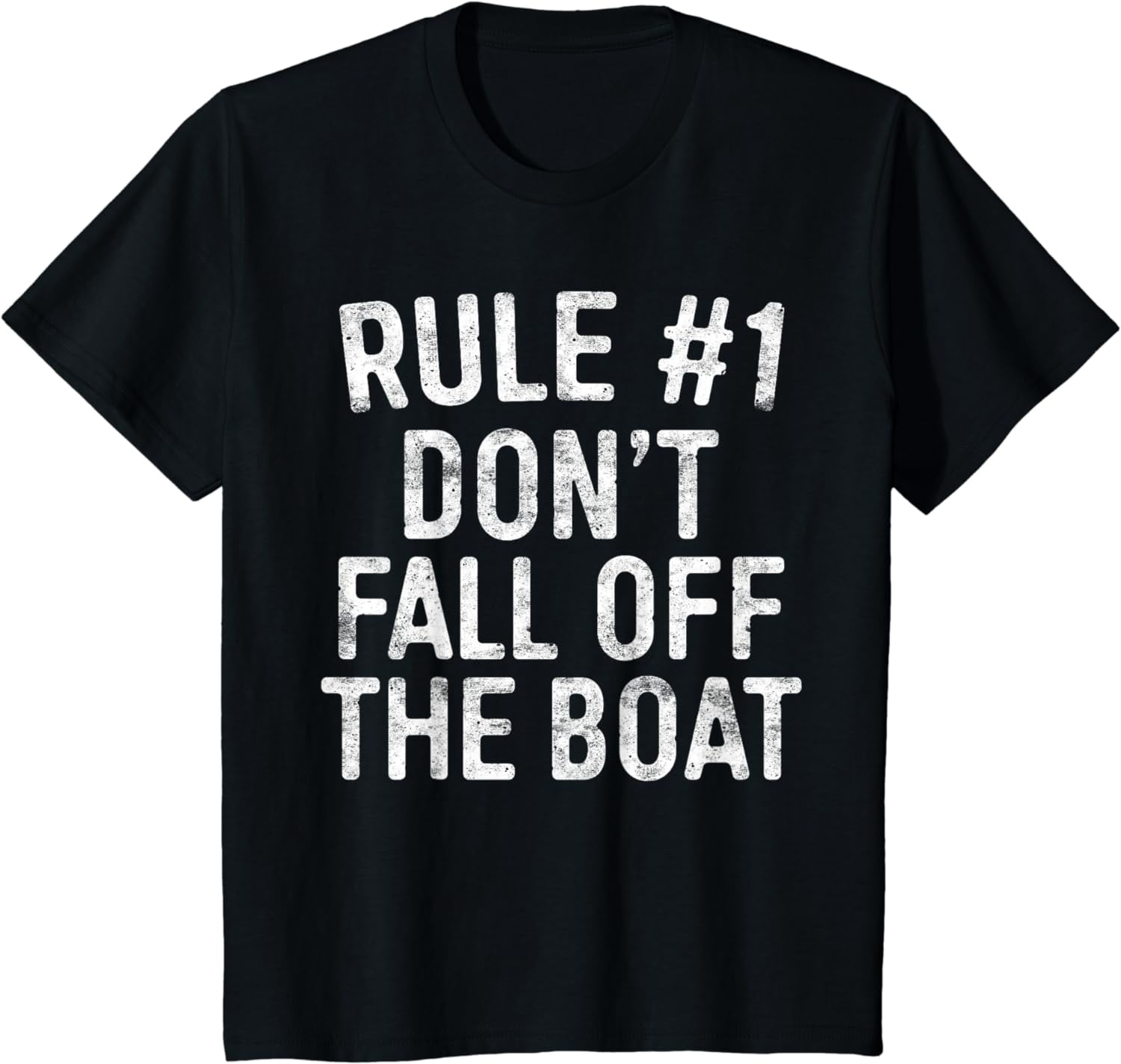 Rule #1 Don't Fall Off The Boat T-Shirt Cruise Vacation T-Shirt ...