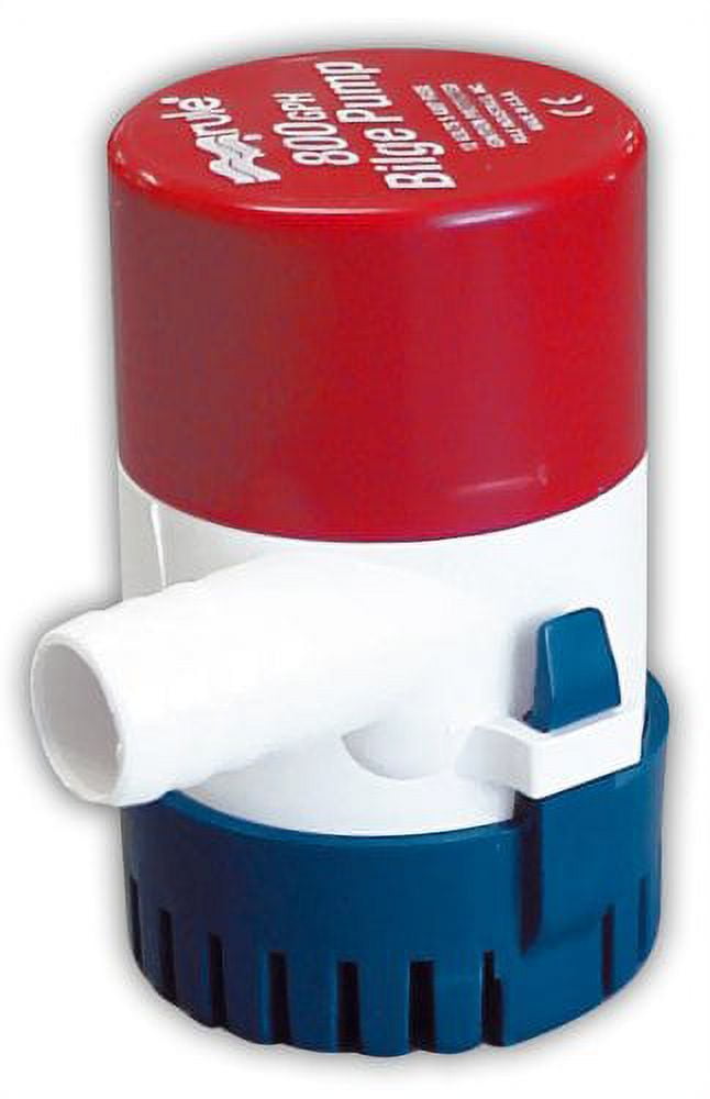 Rule 20R Marine Rule 800 Round Marine Bilge Pump (800-GPH, 12-Volt),Red ...