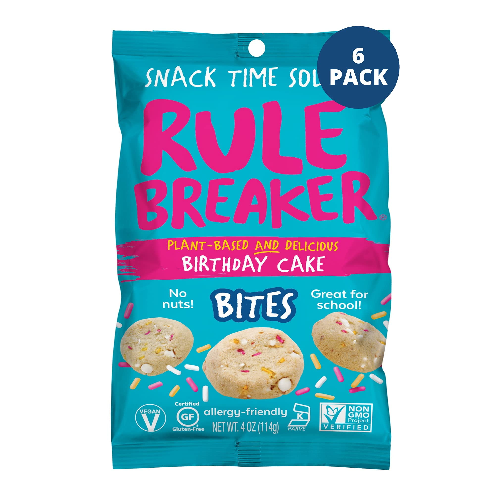 Rule Breaker Snacks Vegan TSF6 Gluten Free | Birthday Cake Blondie ...
