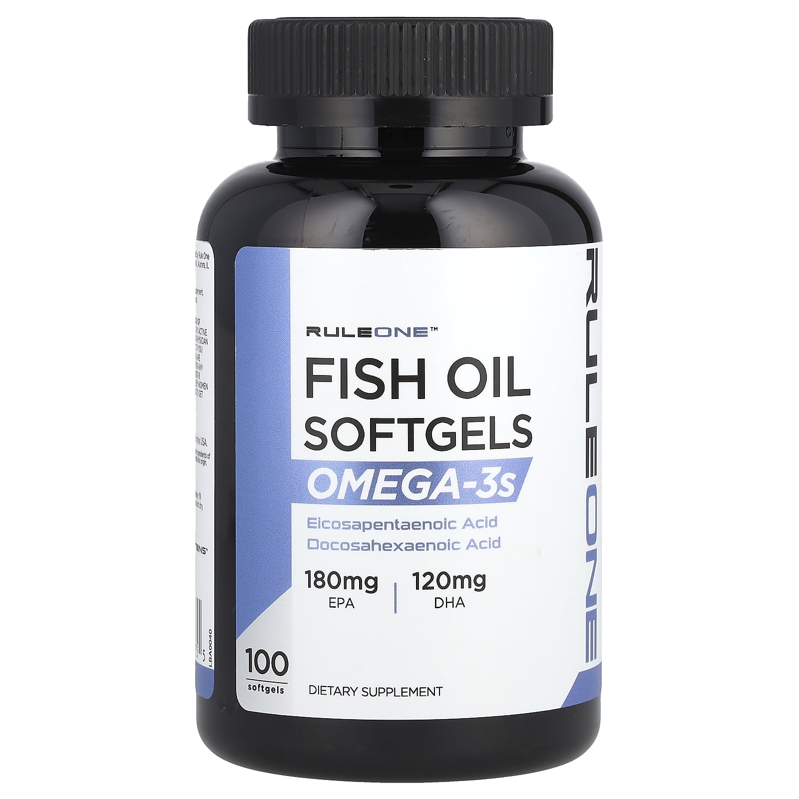 Rule One Proteins Fish Oil, Omega-3s, 100 Softgels - Walmart.com